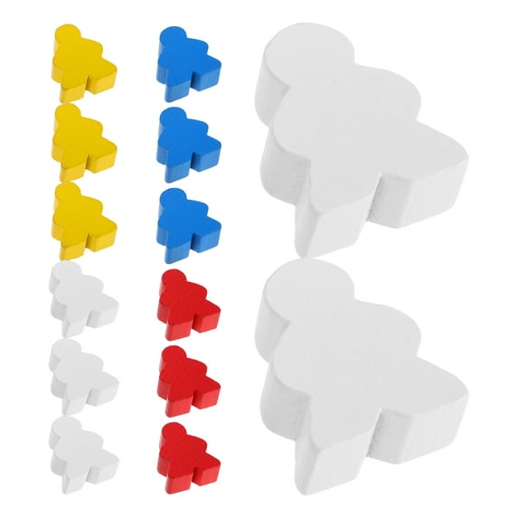 FRCOLOR 40pcs Wooden Chess Pieces for Board Games Classroom Game ...