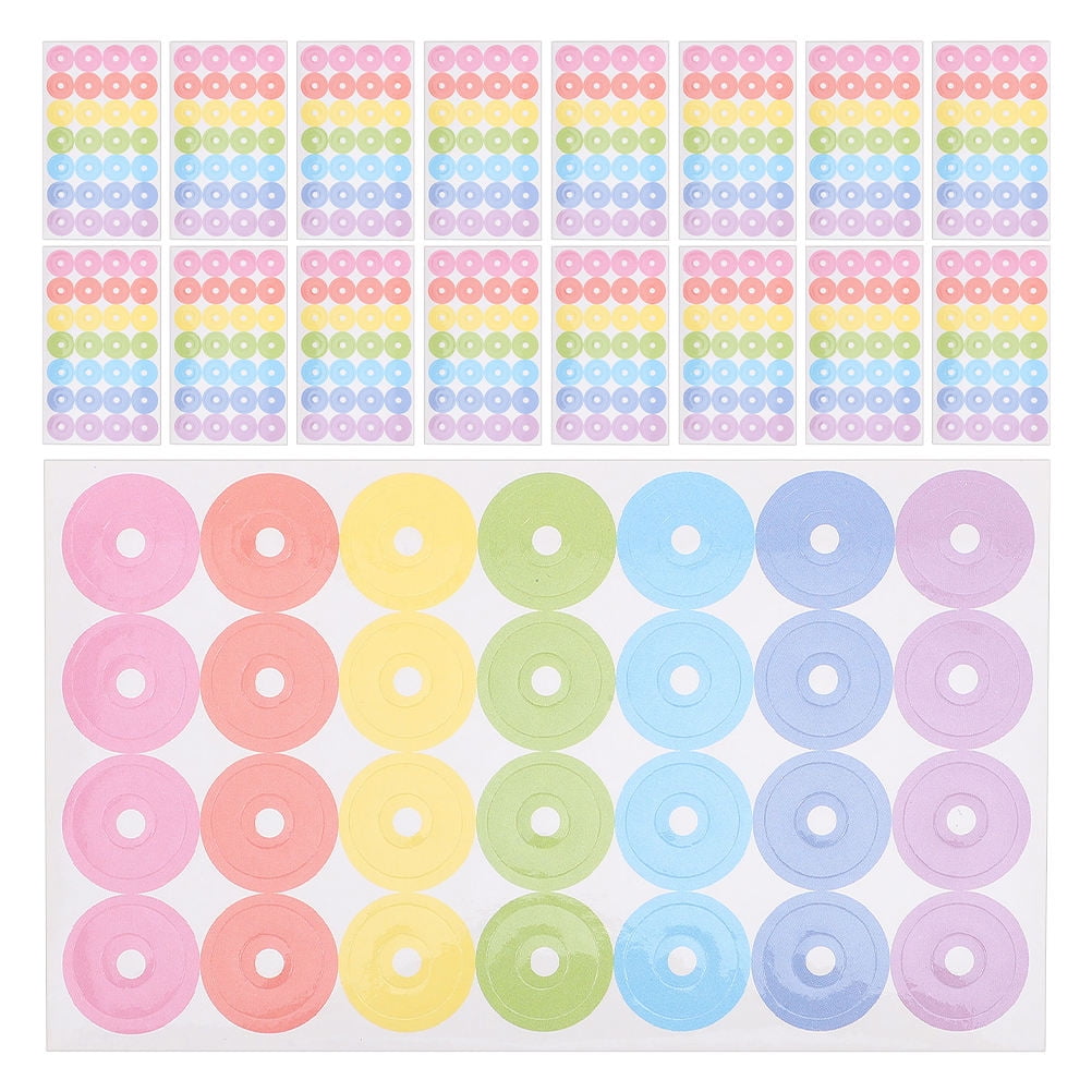 FRCOLOR 40 Sheet Hole Label Loose Leaf Paper Hole Reinforcement ...
