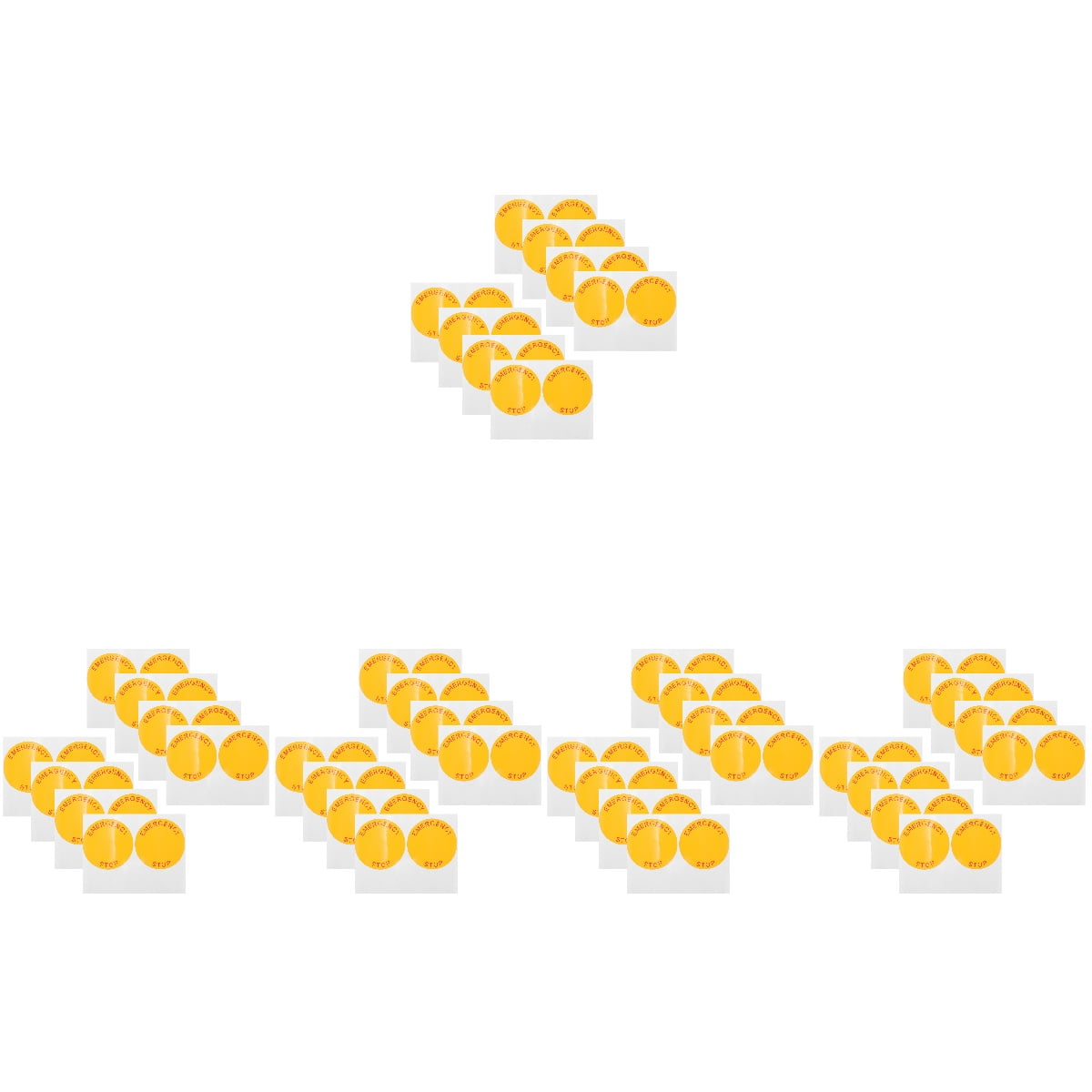 FRCOLOR 40 Sheets Emergency Stop Sign Stickers Industrial Machinery ...