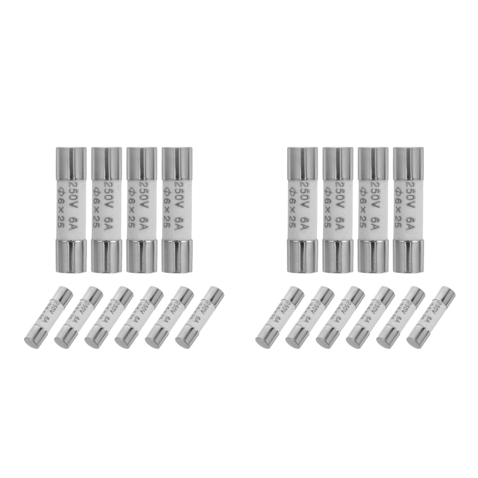 FRCOLOR 40 pcs Ceramic Fuse Parts Ceramic Multimeter Fuse Tube Digital ...