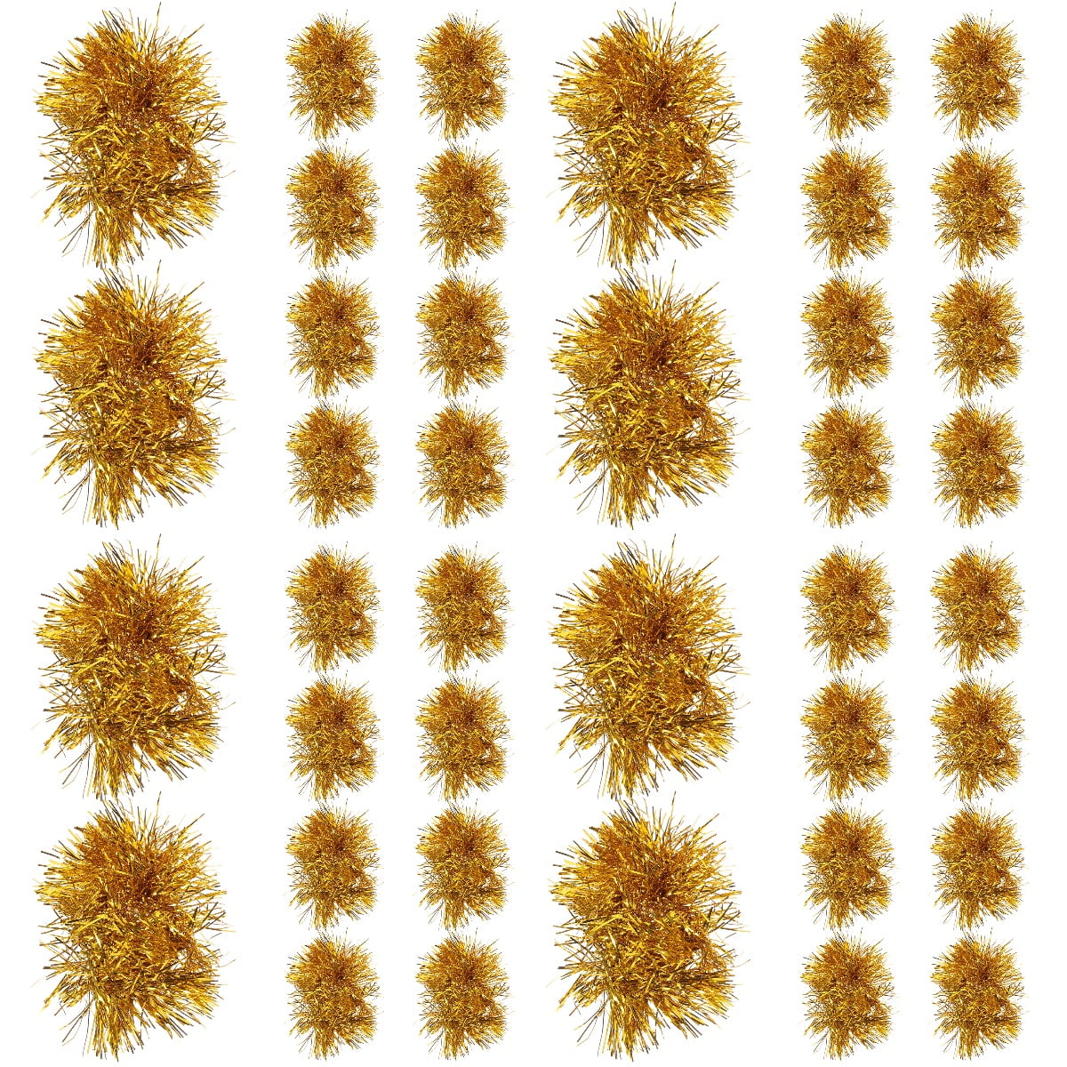 FRCOLOR 40 pcs Cheerleading Poms Cheering Squad Pompoms Reusable ...