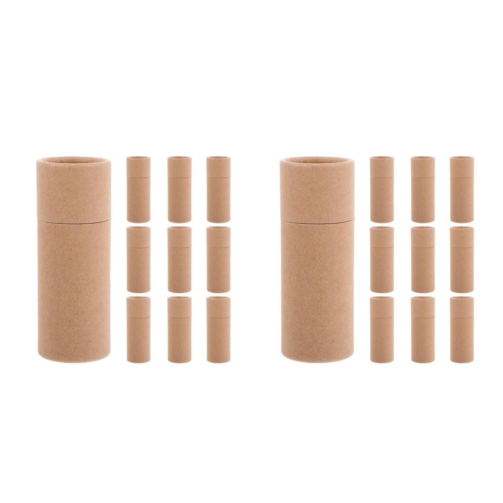 FRCOLOR 40 pcs Empty Kraft Paper Jar Tube Cardboard Boxes 20ml ...