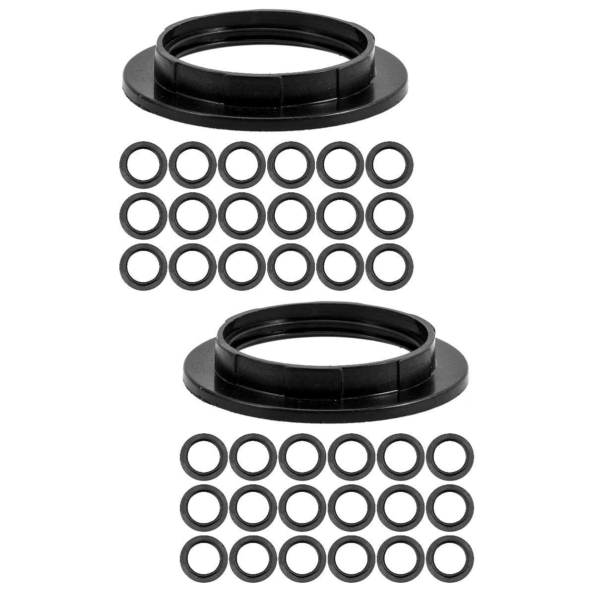 FRCOLOR 40 pcs Lamp Shade Holder E27 Light Socket Collar Ring ...