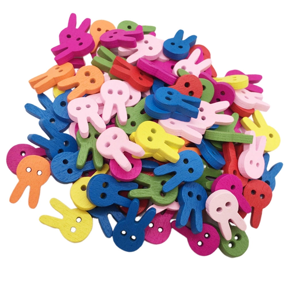 FRCOLOR 400 Pcs Foam Numbers for Kids Rabbit Buttons 2X1.3X0.3cm ...