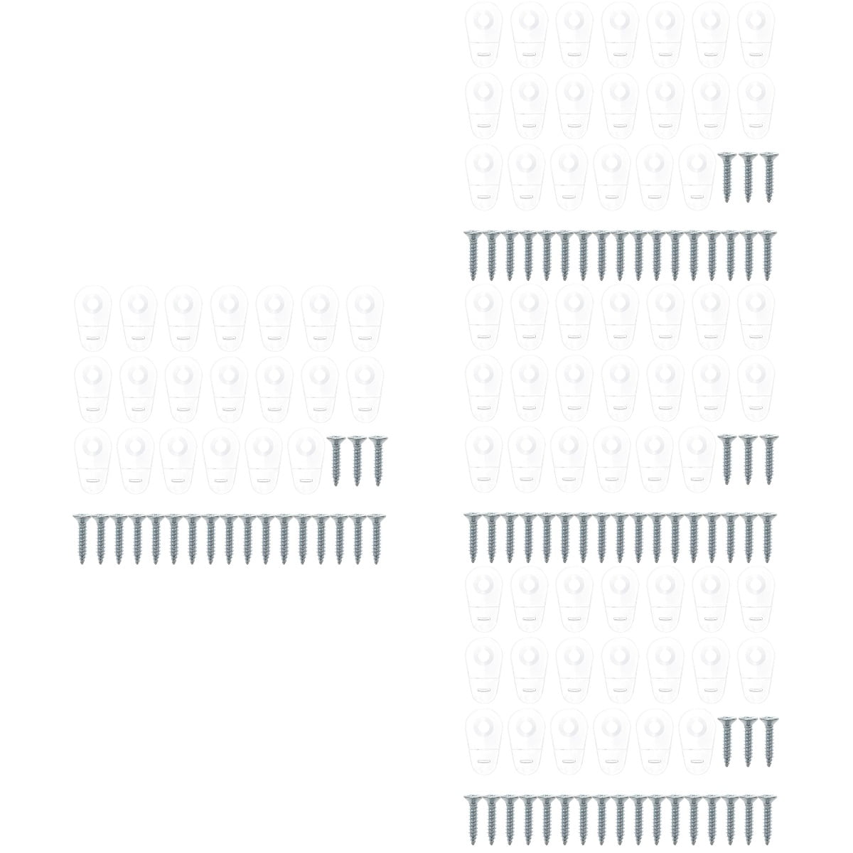 FRCOLOR 400 pcs Glass Panel Retainer Clips Mirror Clips Glass Retainer ...