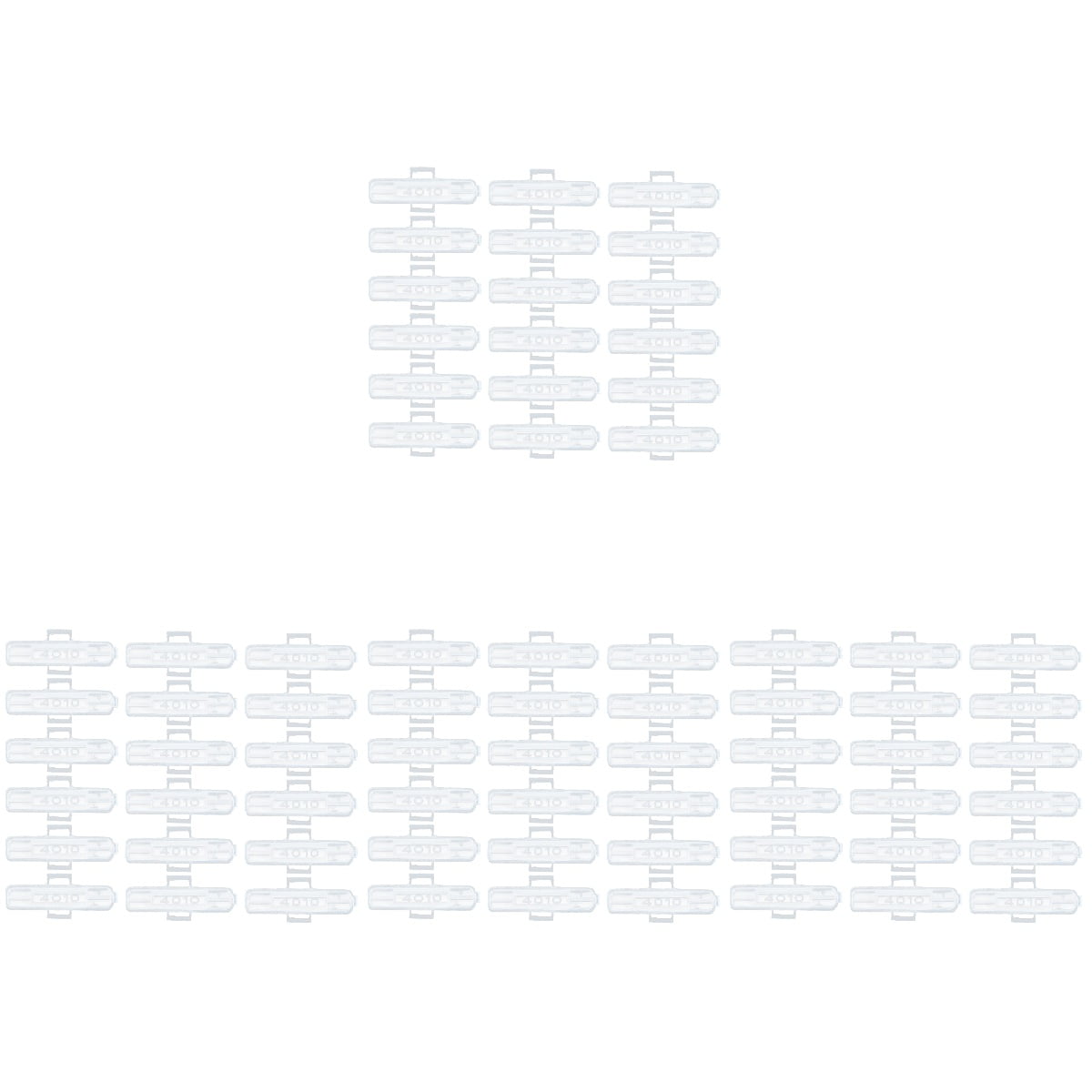 FRCOLOR 400 pcs Transparent Cable Labels Sign Identification Case ...