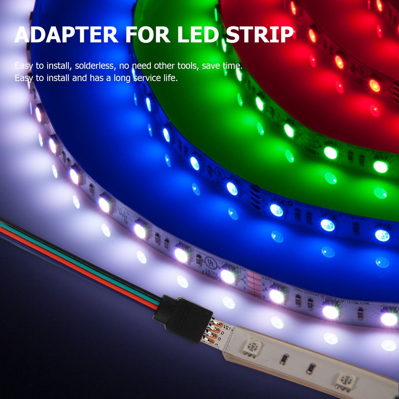 FRCOLOR 40pcs Durable 4 pin Male and Female Connector for LED Strip ...