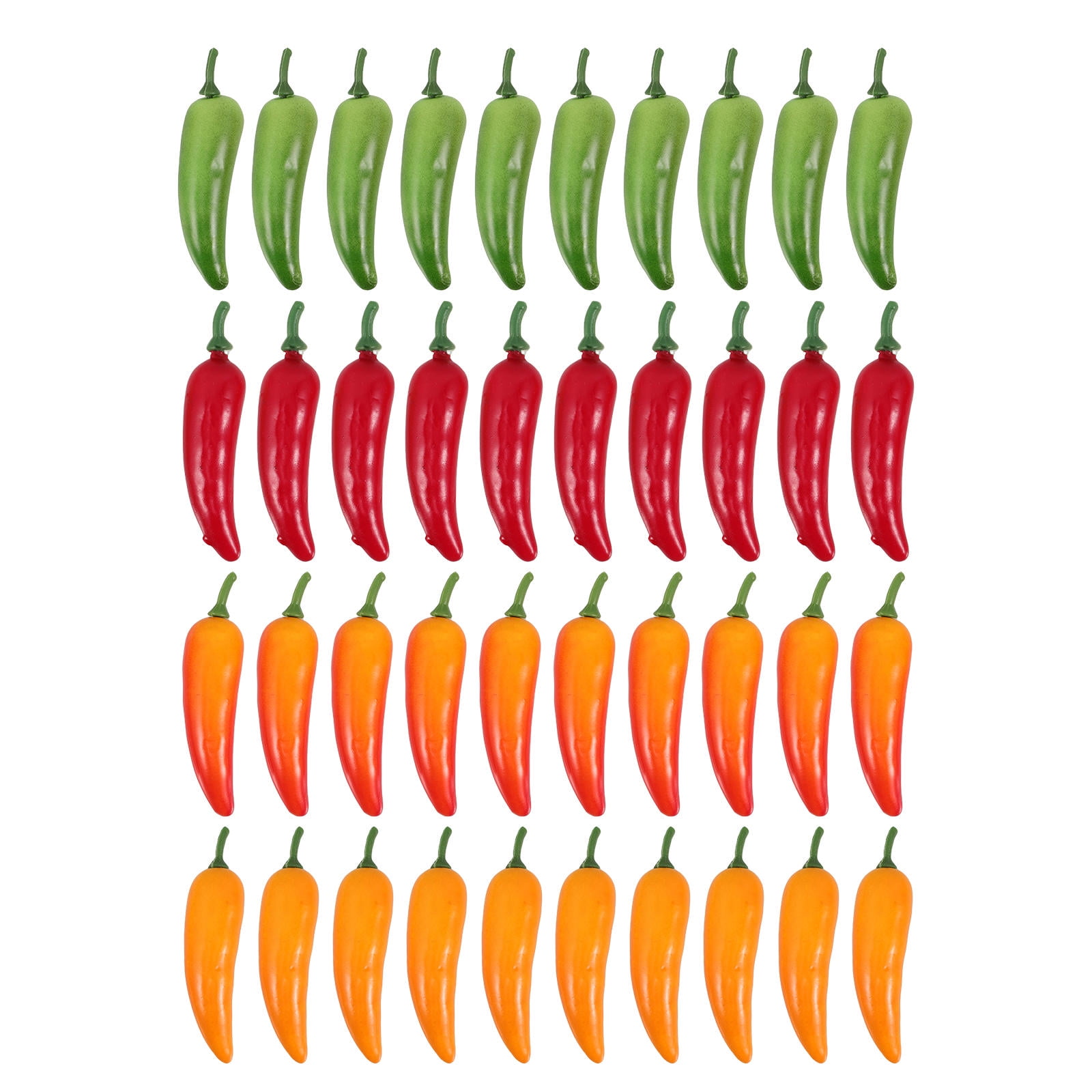FRCOLOR 40pcs Fake Chili Pepper Models Realistic Artificial Peppers For ...