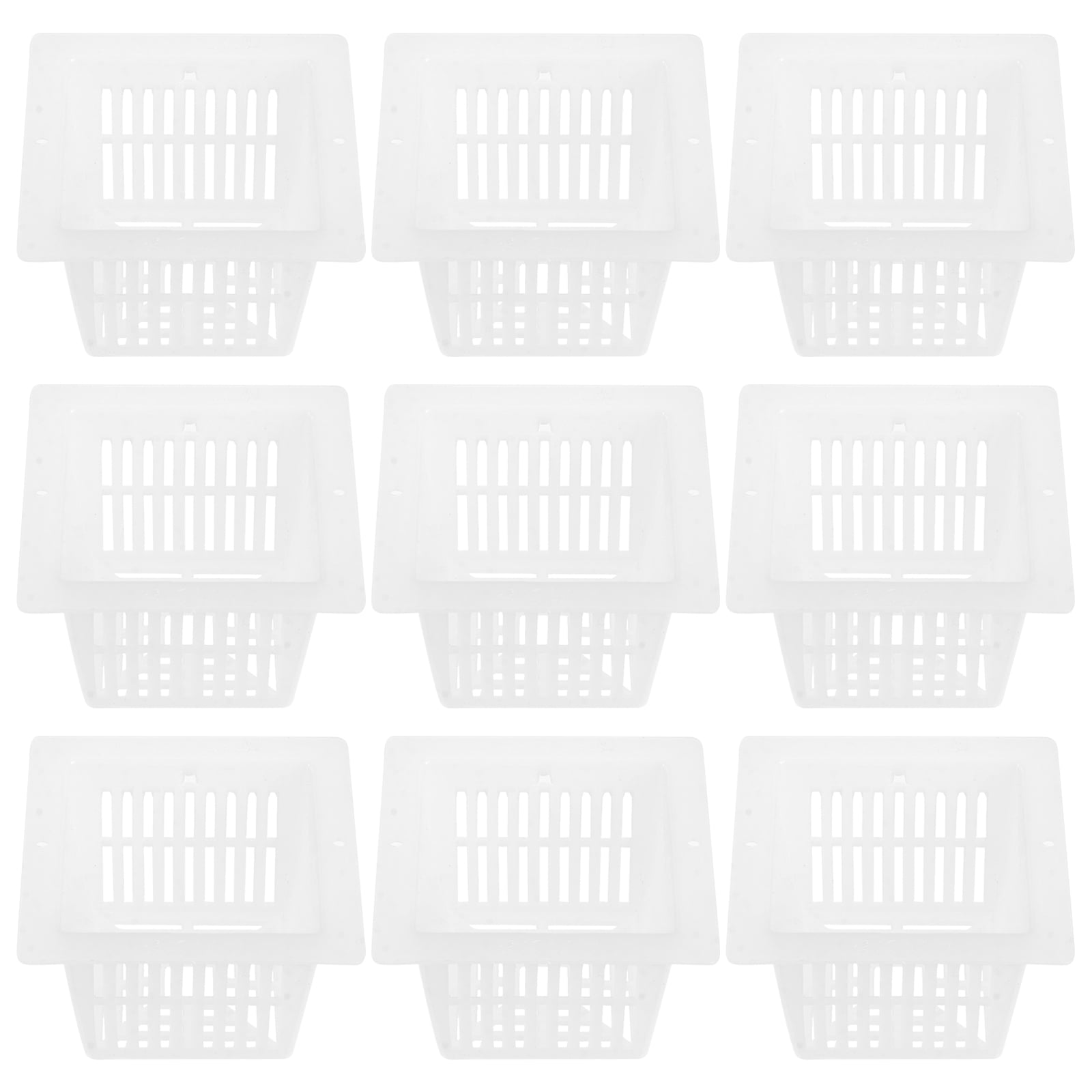 FRCOLOR 40pcs Garden Slotted Mesh Net Cup Heavy Duty Net Pots Filter ...