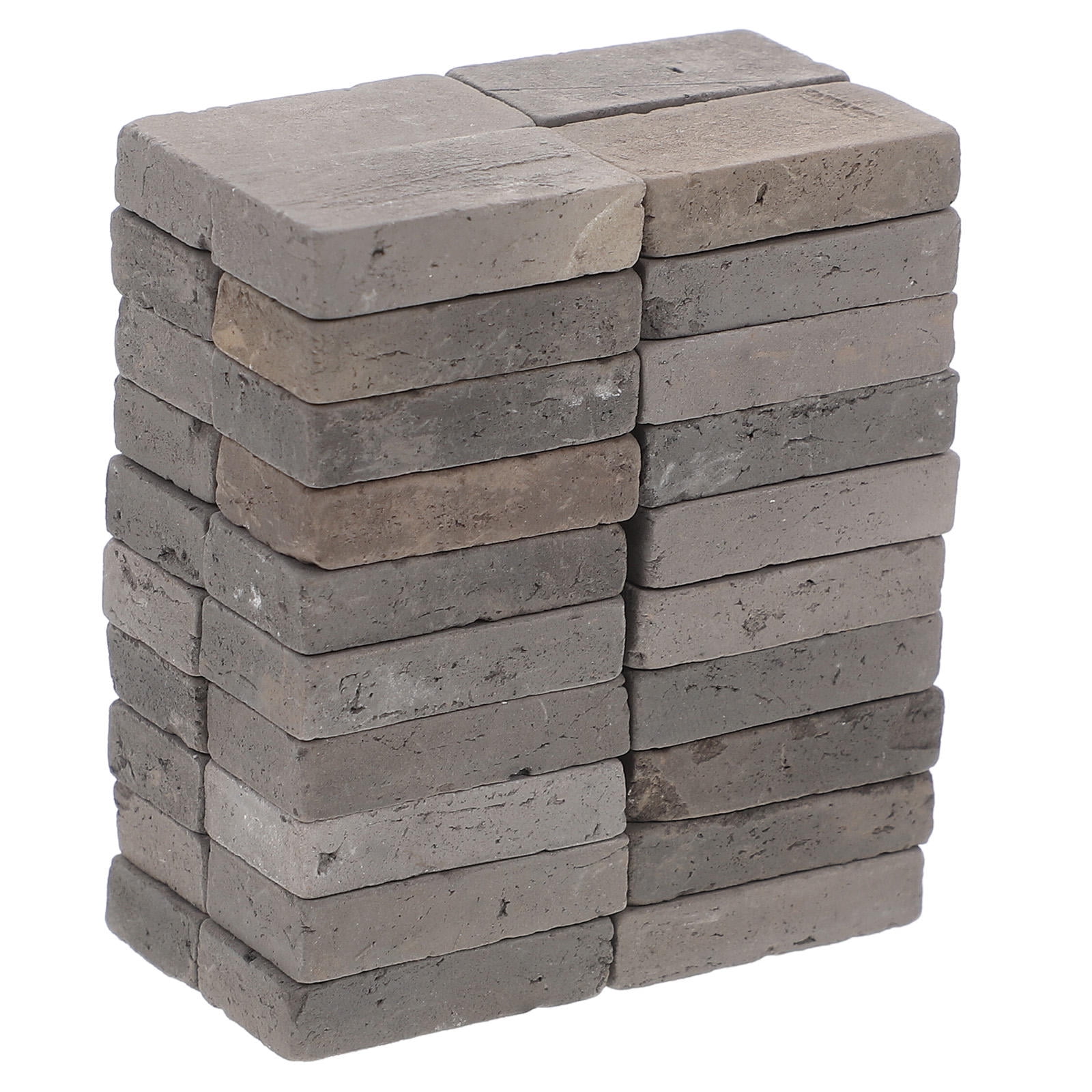 FRCOLOR 40pcs Mini Wall Bricks Gray Mini Bricks Tiny Bricks For ...