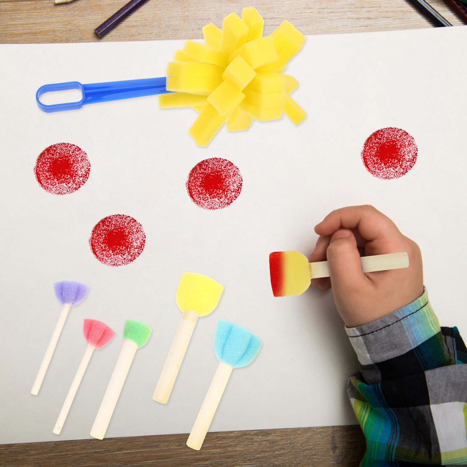 FRCOLOR 42 Pcs Paint Sponges Gentle Painting Brushes Child 20X10CM ...