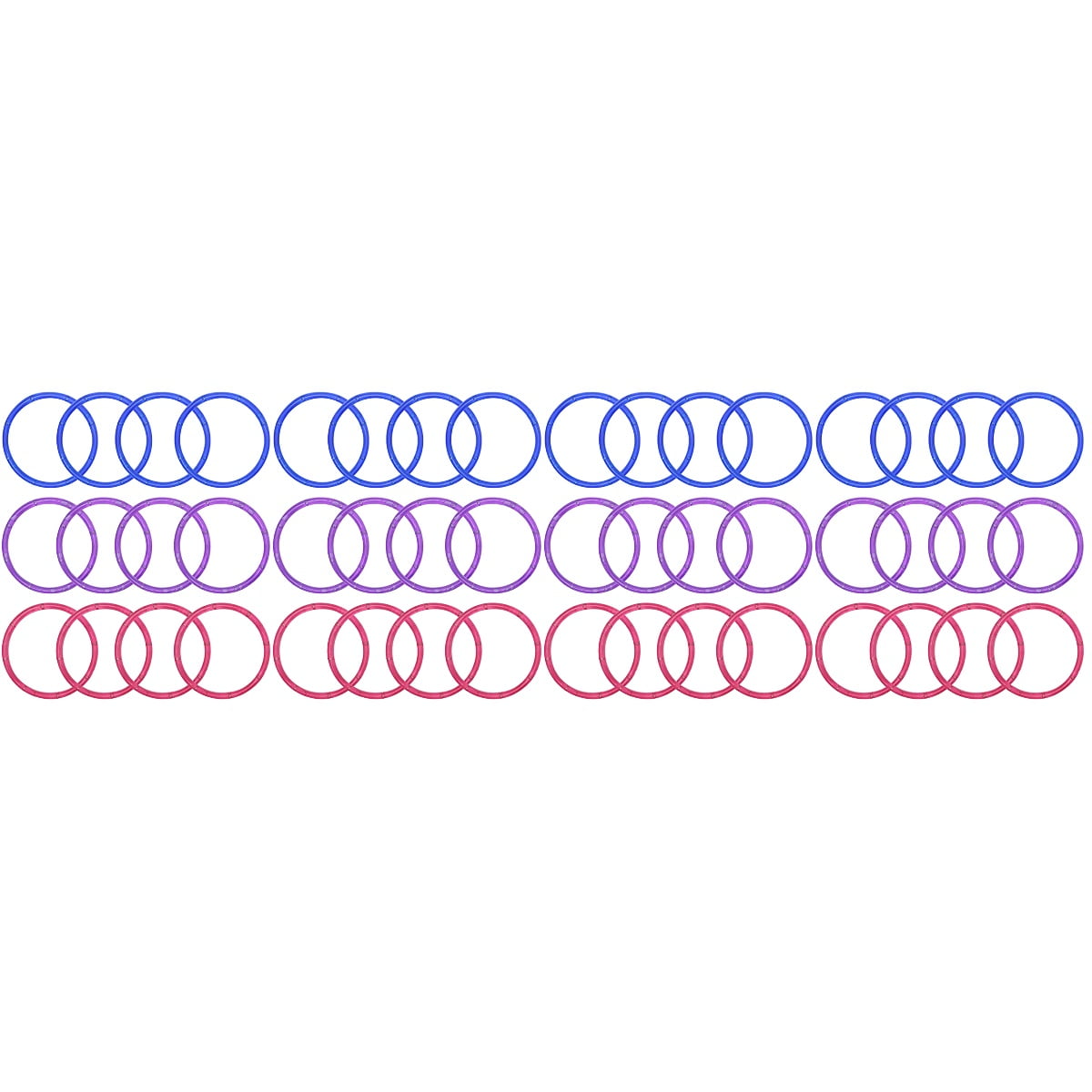 FRCOLOR 48 pcs Acrylic Wind Chime Ring Kids DIY Chime Circle Wind Chime ...