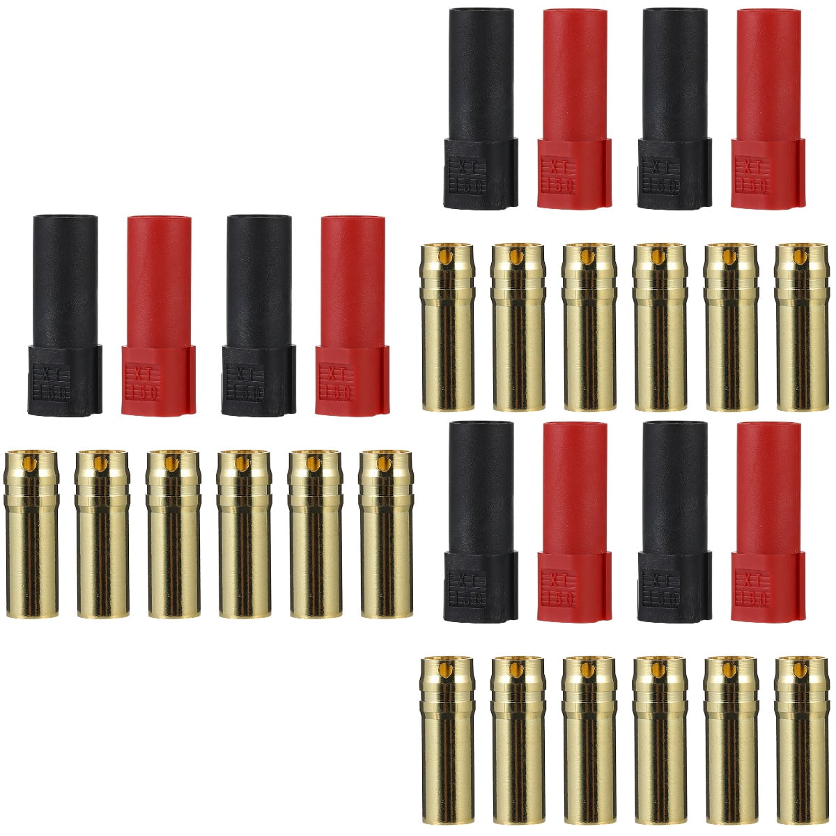 FRCOLOR 48 pcs Banana Plug Connector 6mm Connector ABS Female Connecter ...
