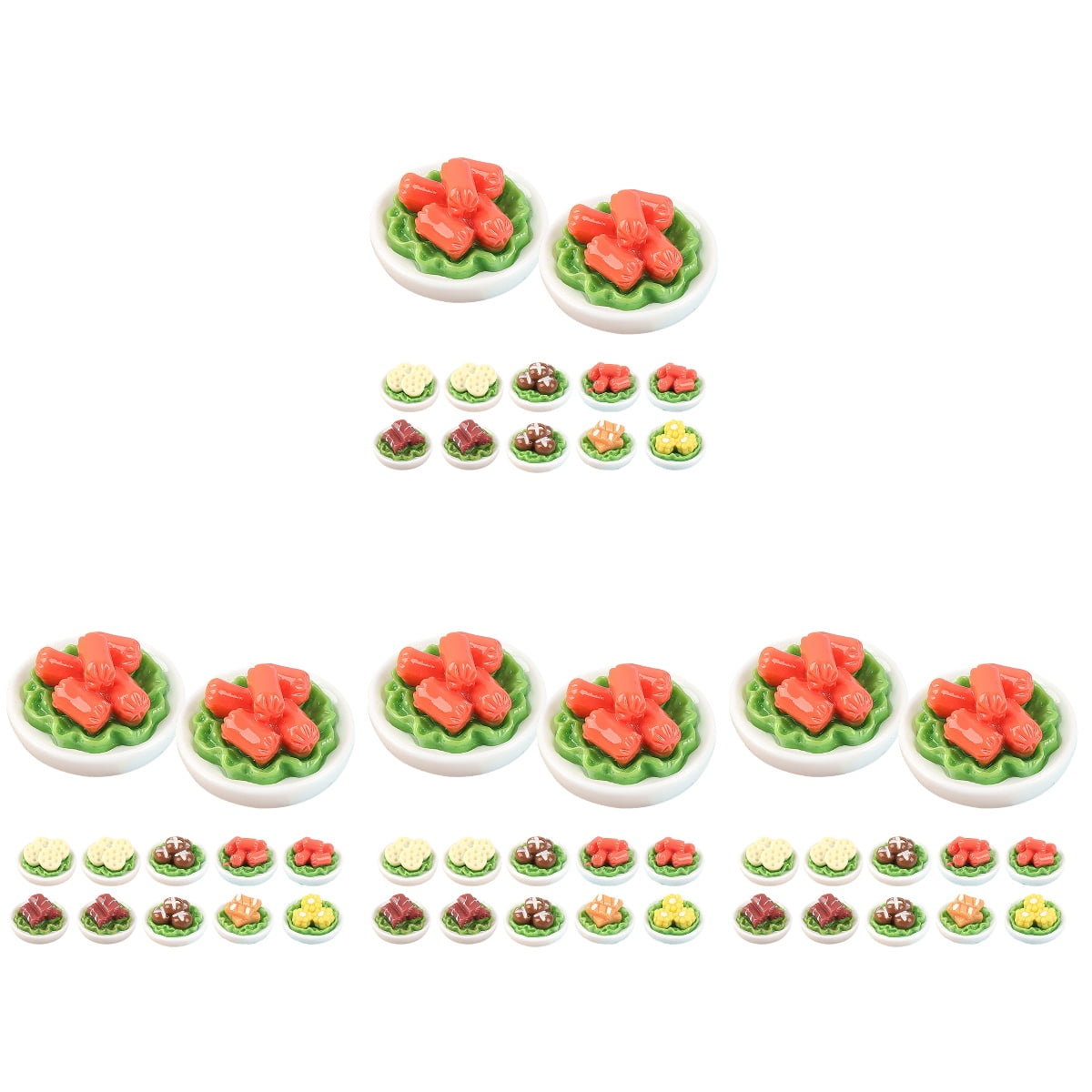 FRCOLOR 48 pcs Mini Vegetable Models Miniature Food Models Simulation ...
