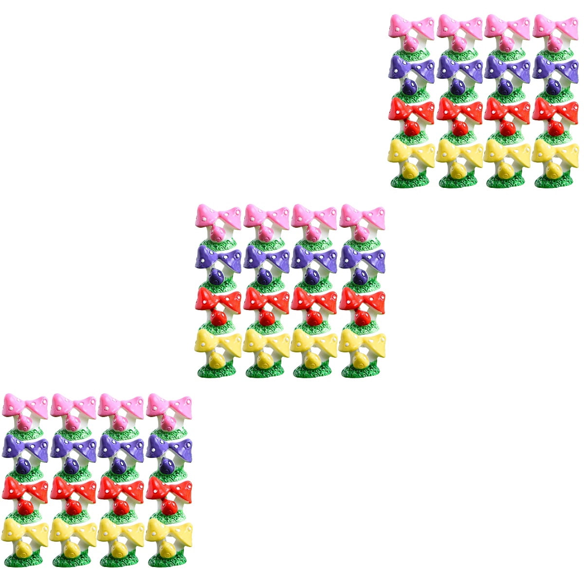 FRCOLOR 48 pcs Mushrooms Figurines Fake Mushroom Miniatures Statue for ...