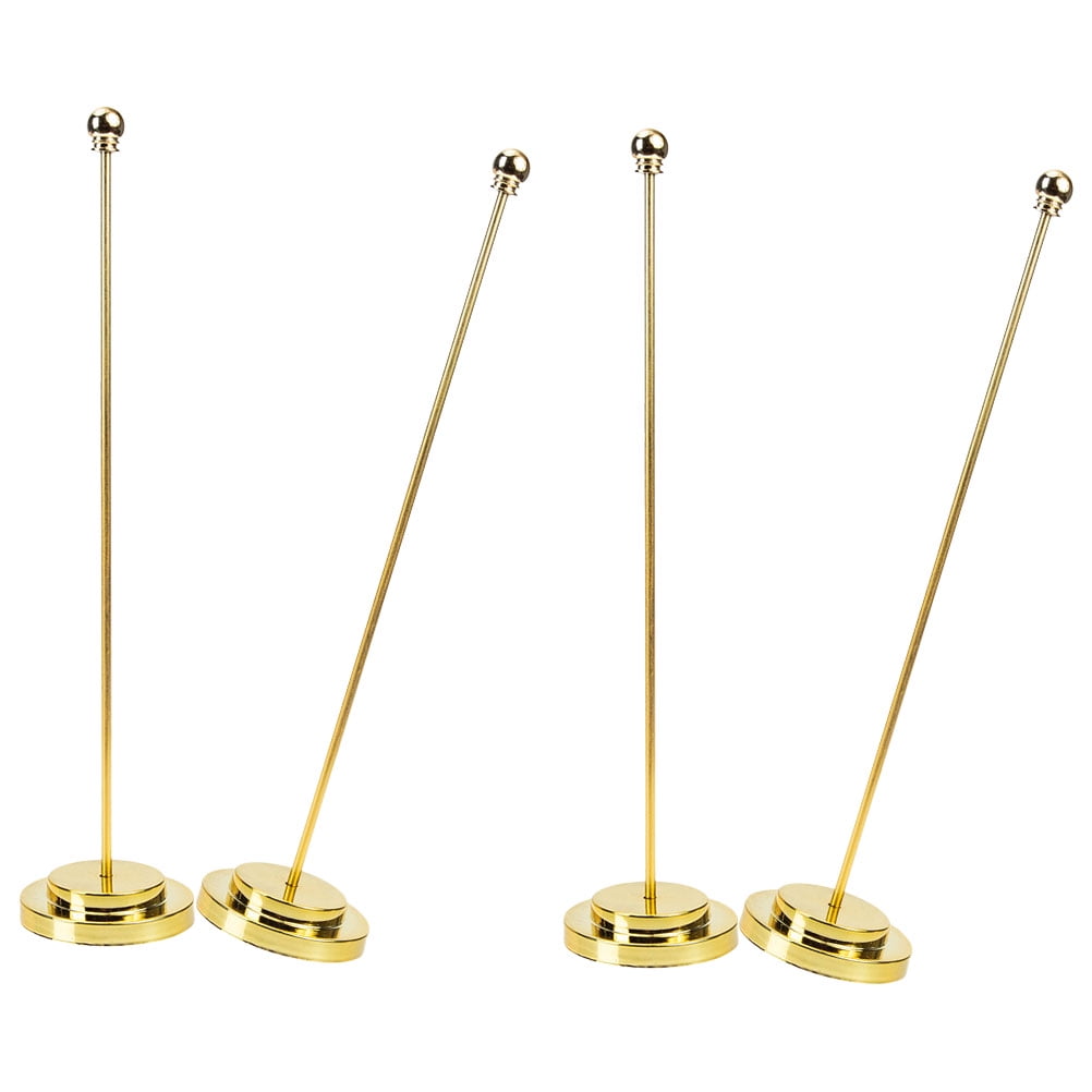 FRCOLOR 4Pcs Desktop Flagpole Metal Flagpole Desktop Flagpole Sturdy ...