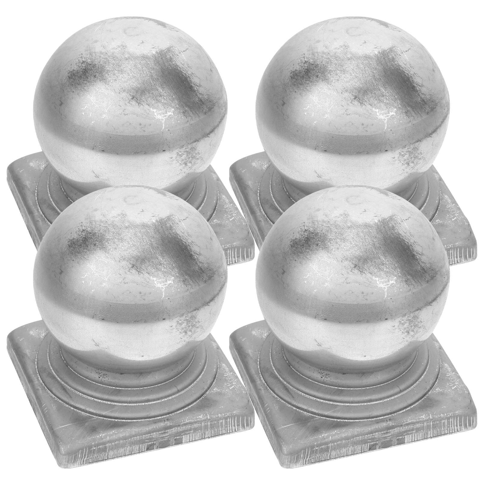 WRISTBIQUE Metal Post Railing Caps Iron Ball Shaped Post Caps 4Pcs ...