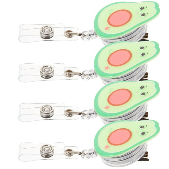 FRCOLOR 4Pcs Multi-function Badge Holders Portable Badge Clips Rotating ...