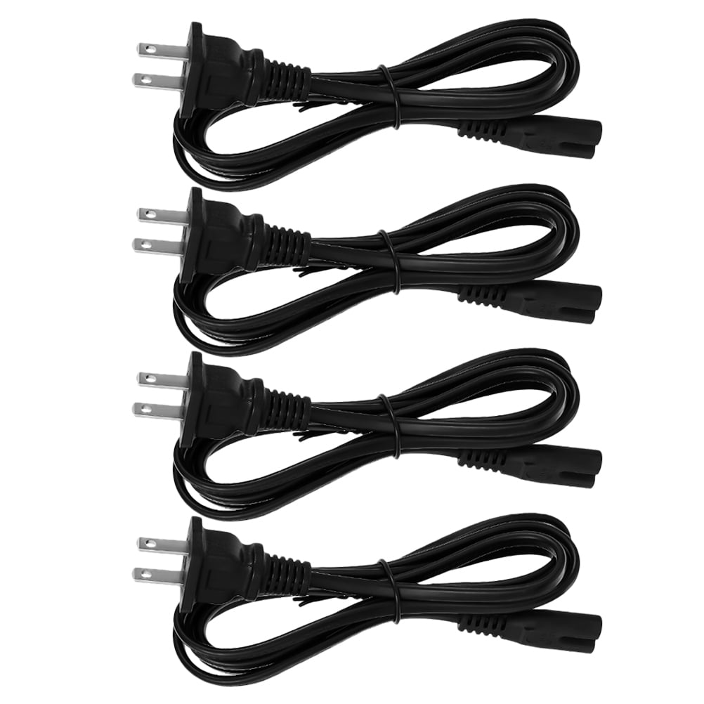 FRCOLOR 4Pcs Printer Power Cord Replacement 2-prong Power Cord Printer ...
