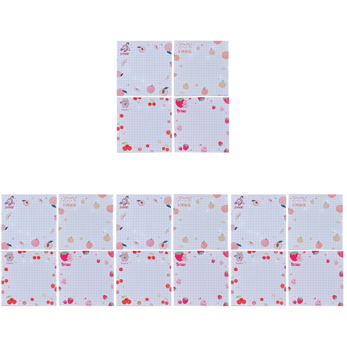 FRCOLOR 4pcs 4 Books Tearable Memo Stickers Note Stickers Scrapbook ...