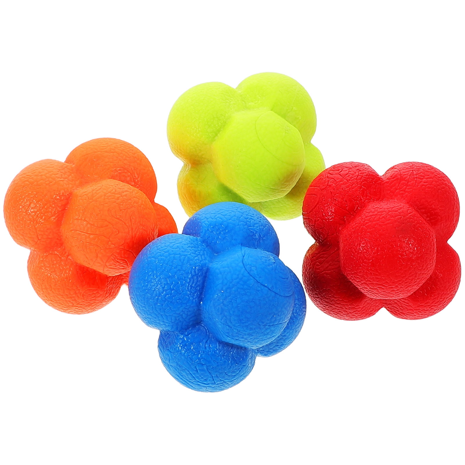 FRCOLOR 4pcs Agility Training Balls Hexagonal Ball Reflexes Ball Speed ...