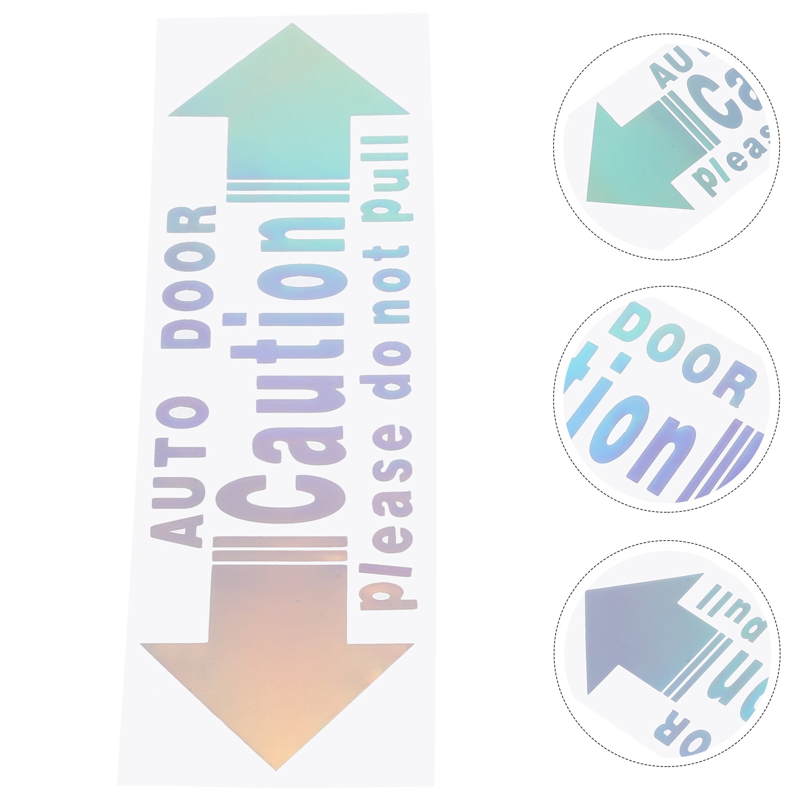 FRCOLOR 4pcs Automatic Door Sticker Driver Will Open Door Sign Car ...