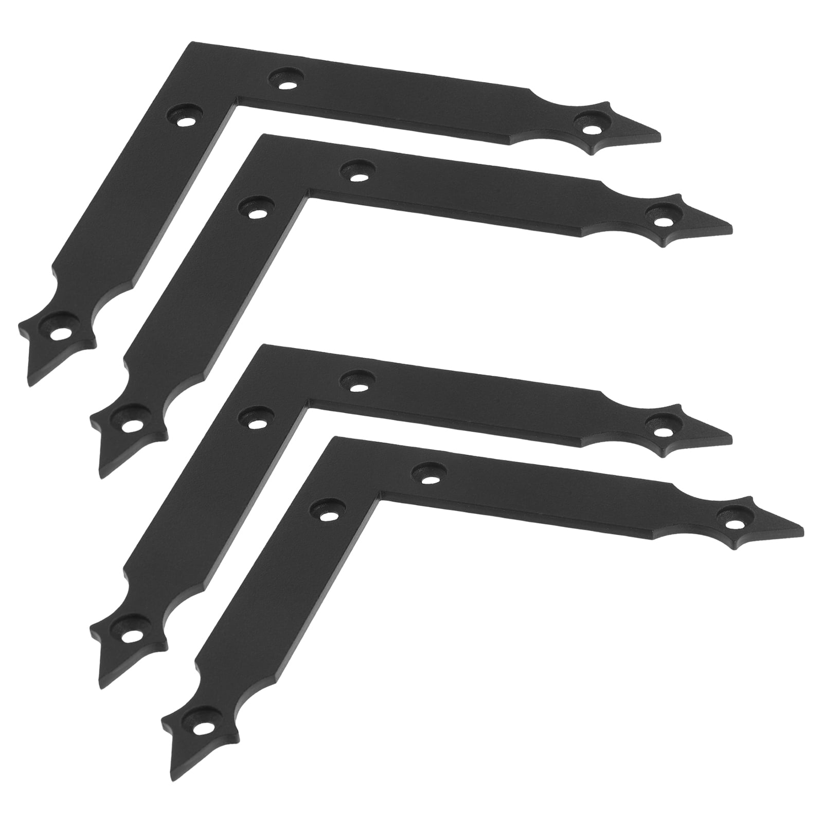 FRCOLOR 4pcs Barn Doors L Corner Brackets with Screw Rustic Decorative Corner Brackets Hardware ...