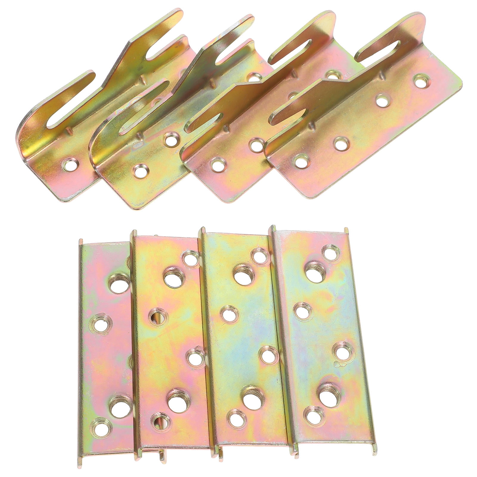 FRCOLOR 4pcs Bed Rail Installation Brackets Wooden Bed Frame Hardware ...