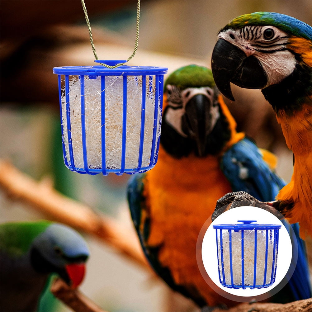 FRCOLOR 4pcs Bird Nesting Basket With Natural Materials For Parrots And ...
