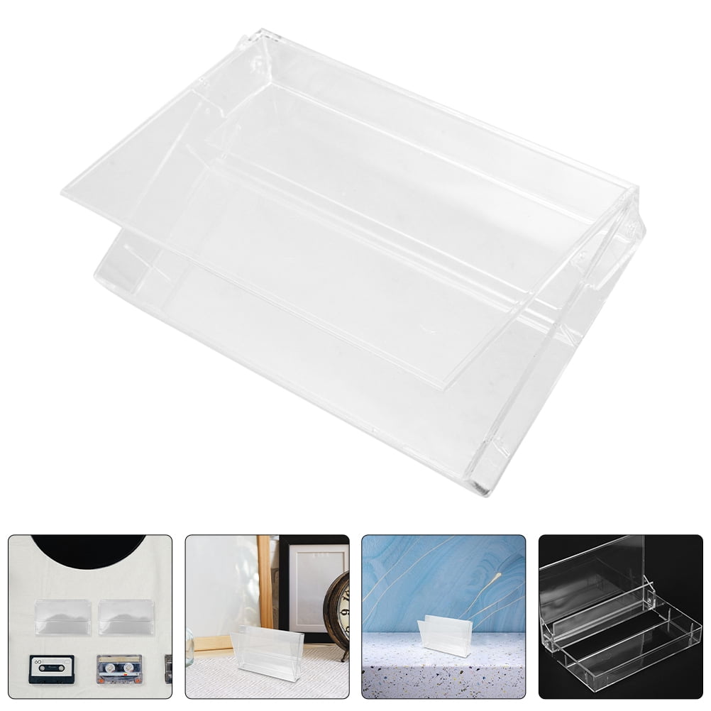 FRCOLOR 4pcs Cassette Tape Boxes Plastic Cassette Case Cassette Tape ...