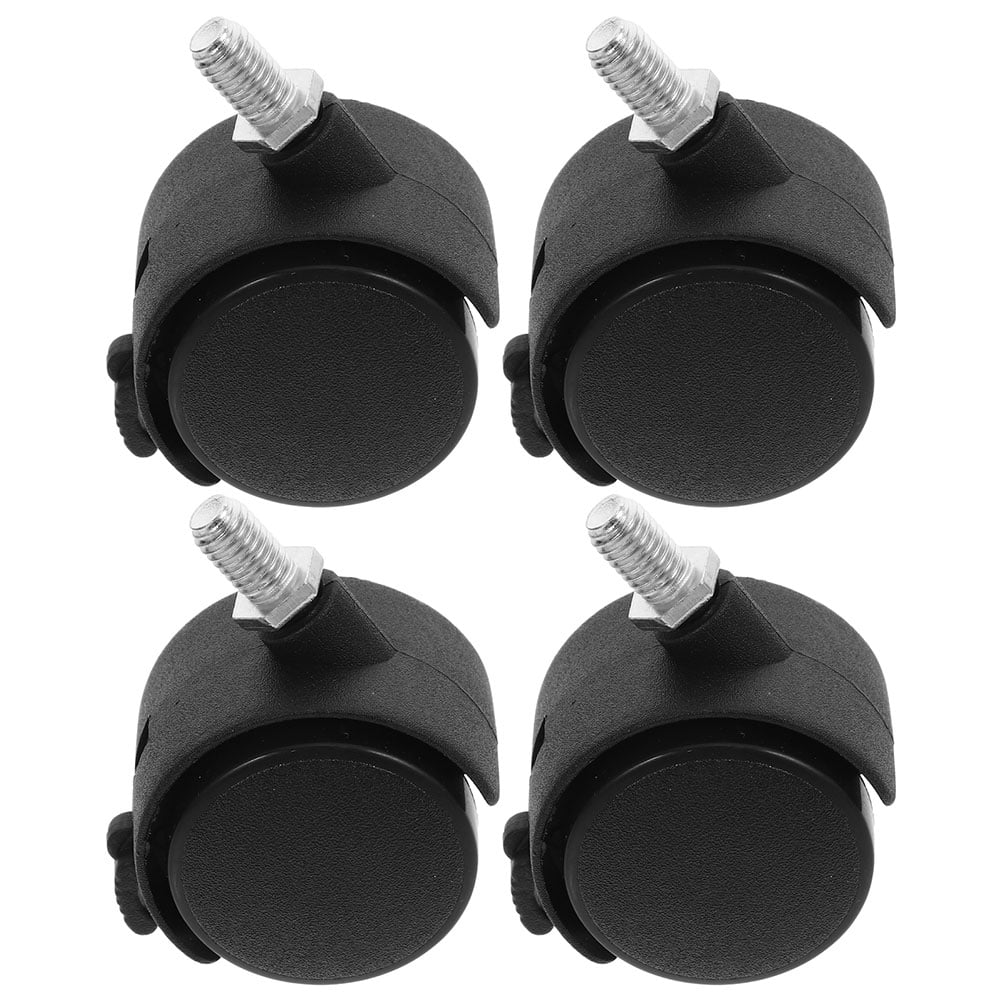 FRCOLOR Black Caster Wheel with Brake for Daily Use Heavy Duty and Long ...