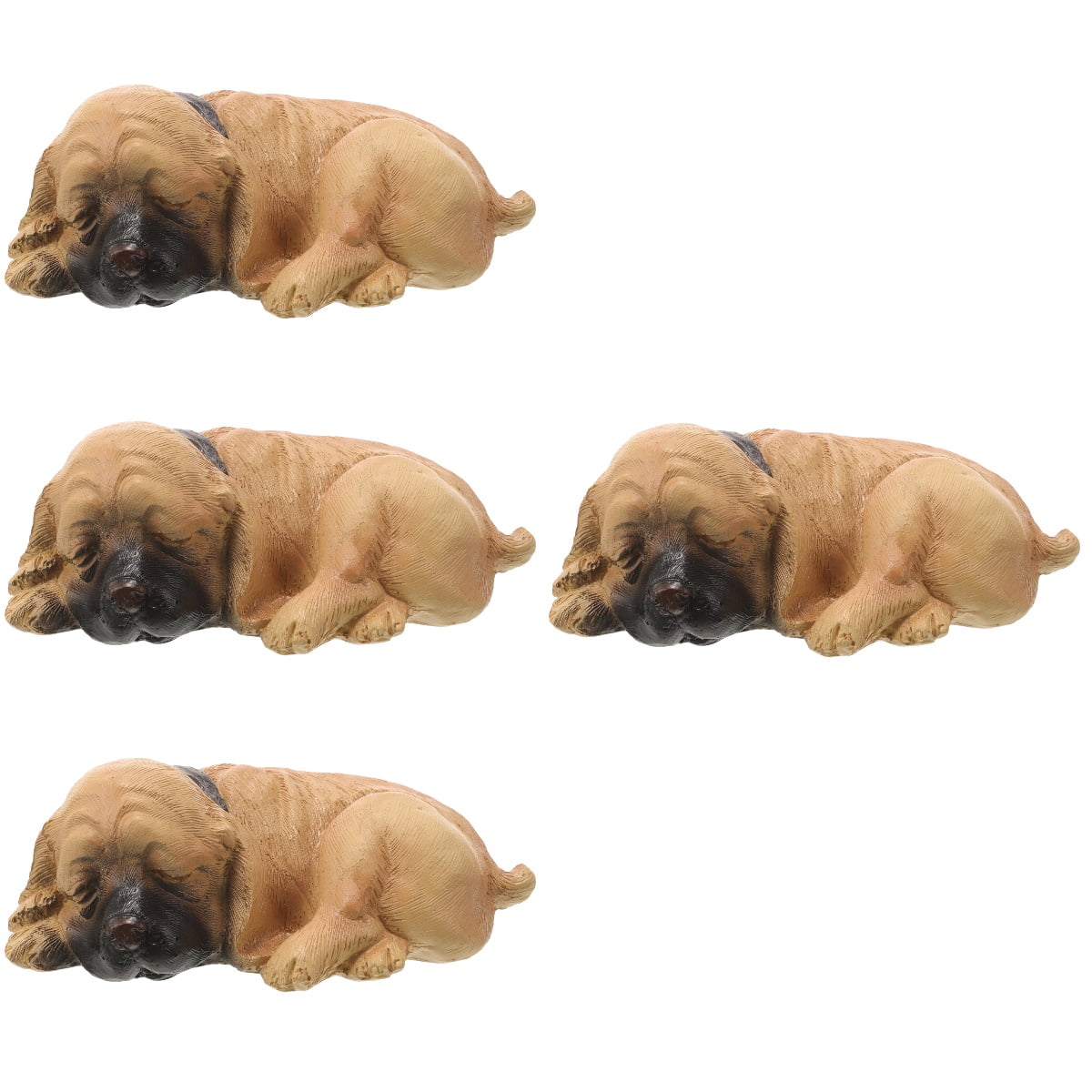 FRCOLOR 4pcs Fake Puppy Appearance Key Holder Outdoor Artificial Dog ...