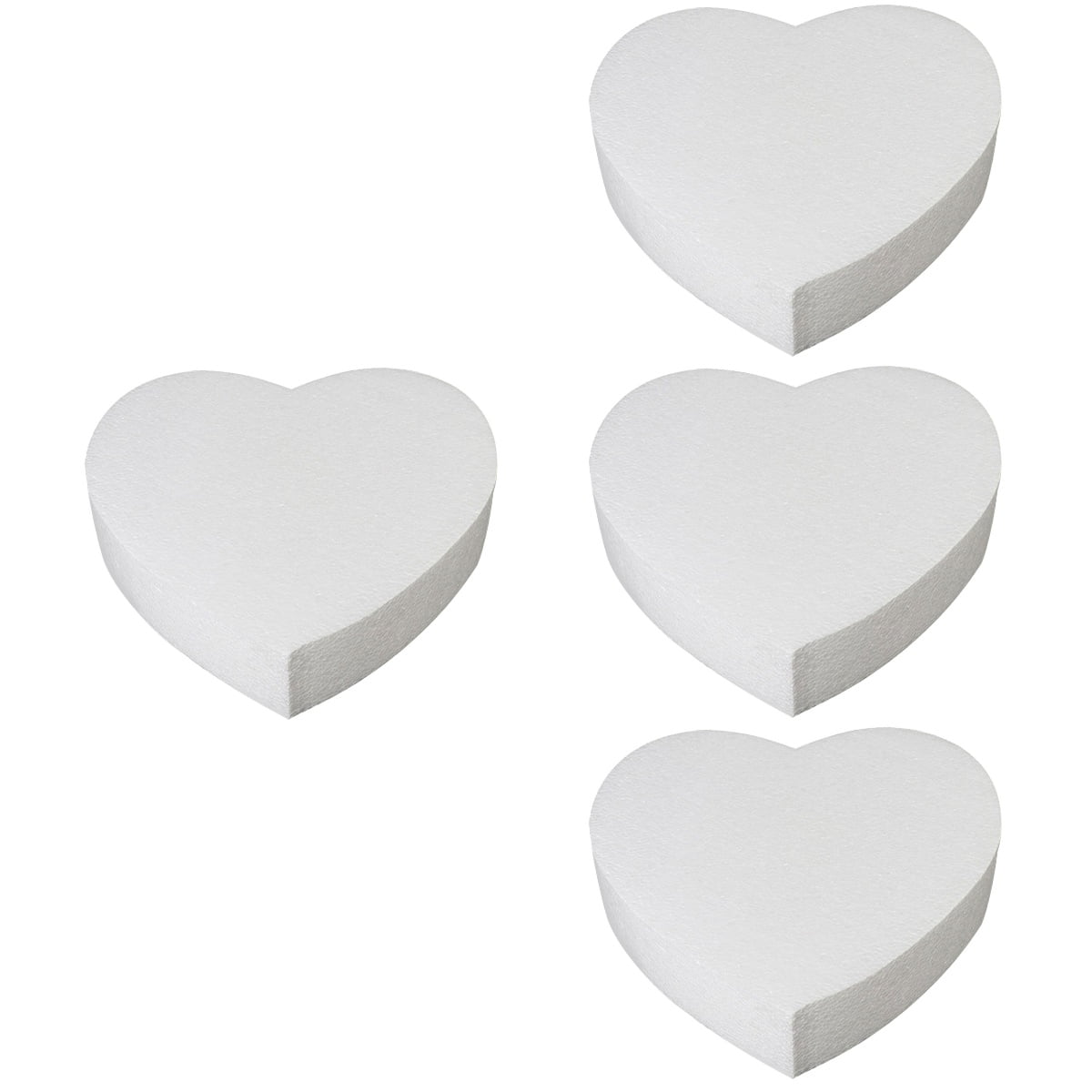 FRCOLOR 4pcs Foams Cake Dummies DIY Heart Cake Model Baking Practice ...