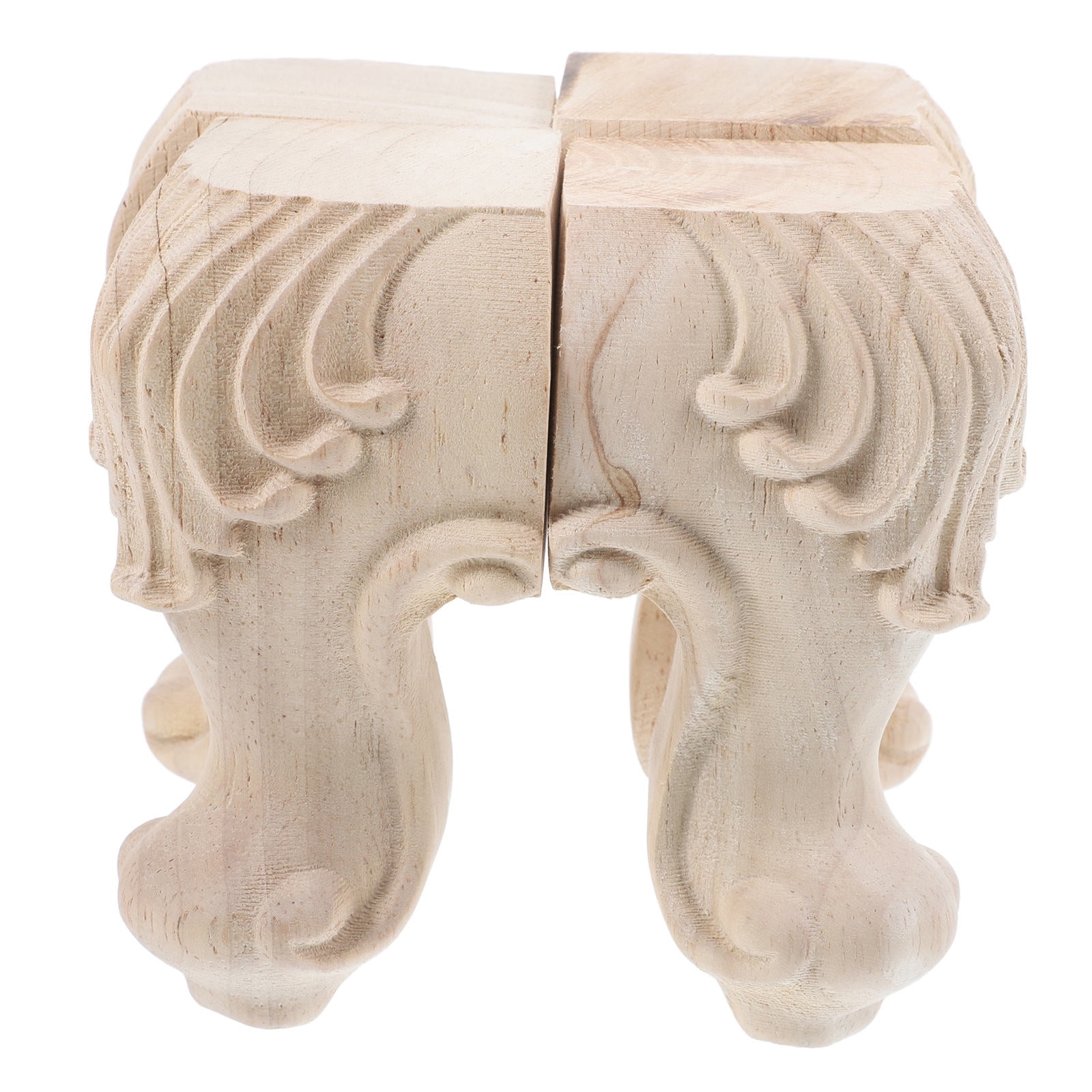 FRCOLOR 4pcs Furniture Replacement Legs Wooden Feet Legs Unfinished ...