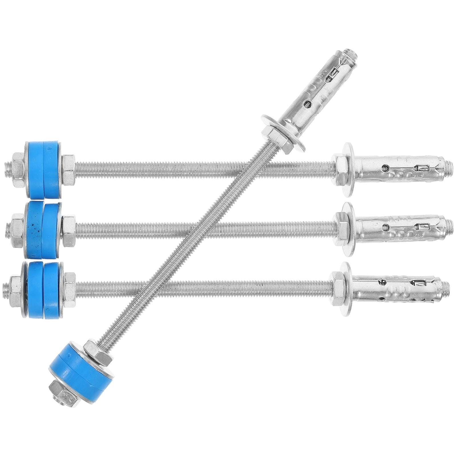 FRCOLOR 4pcs Galvanized Iron Wedge Anchors Anchor Bolts Dampening ...