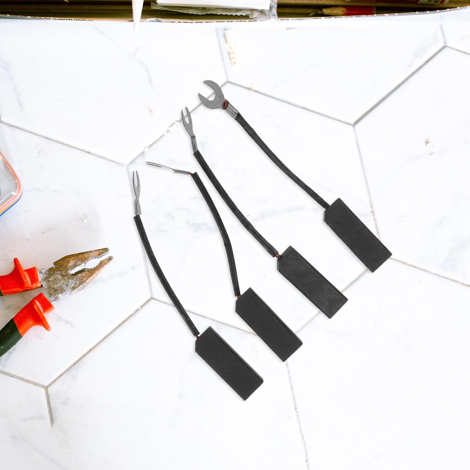 FRCOLOR 4pcs Generator Carbon Brush DC Motor Accessories Graphite Brush ...