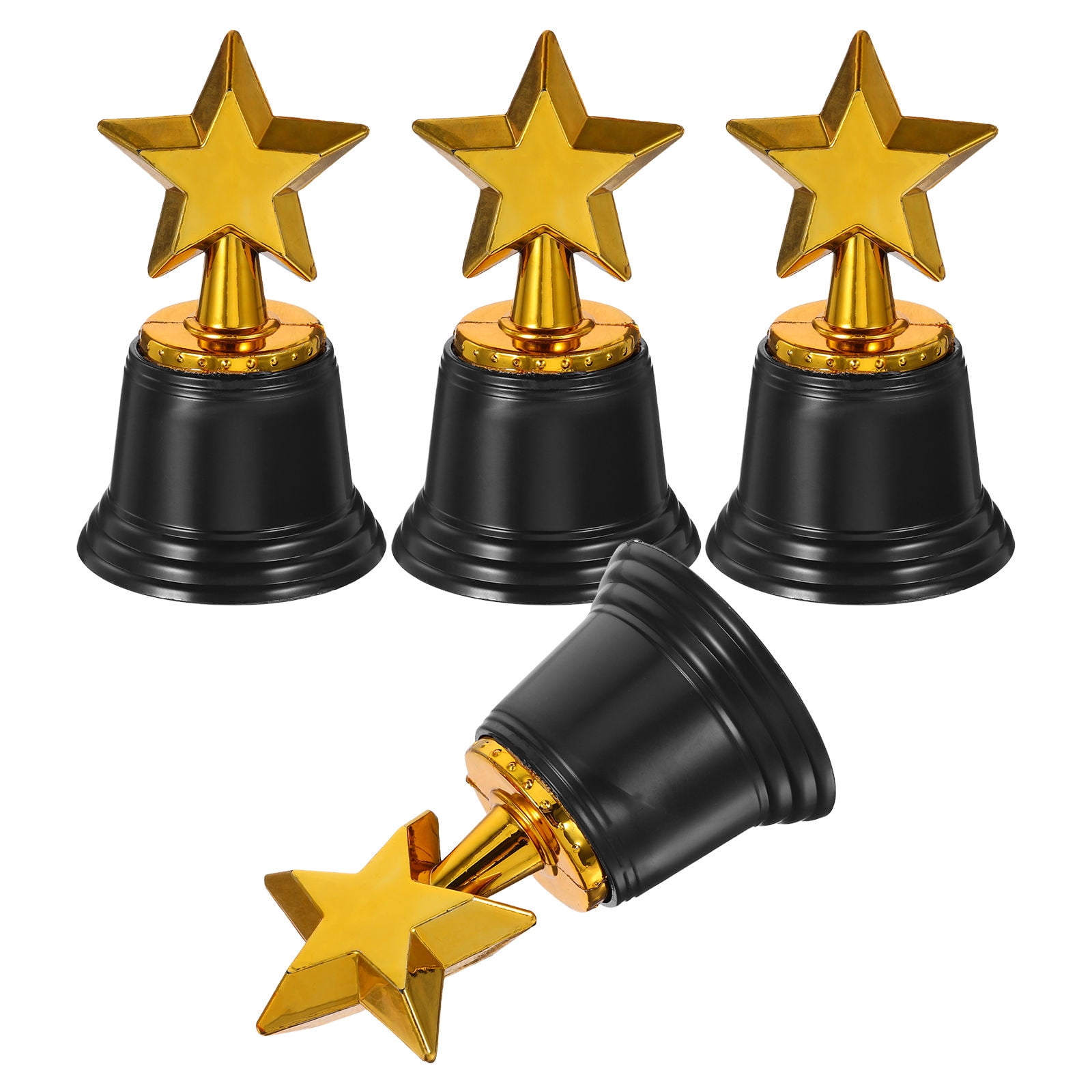 FRCOLOR 4pcs Golden Award Star Trophy Reward Prizes for Party ...