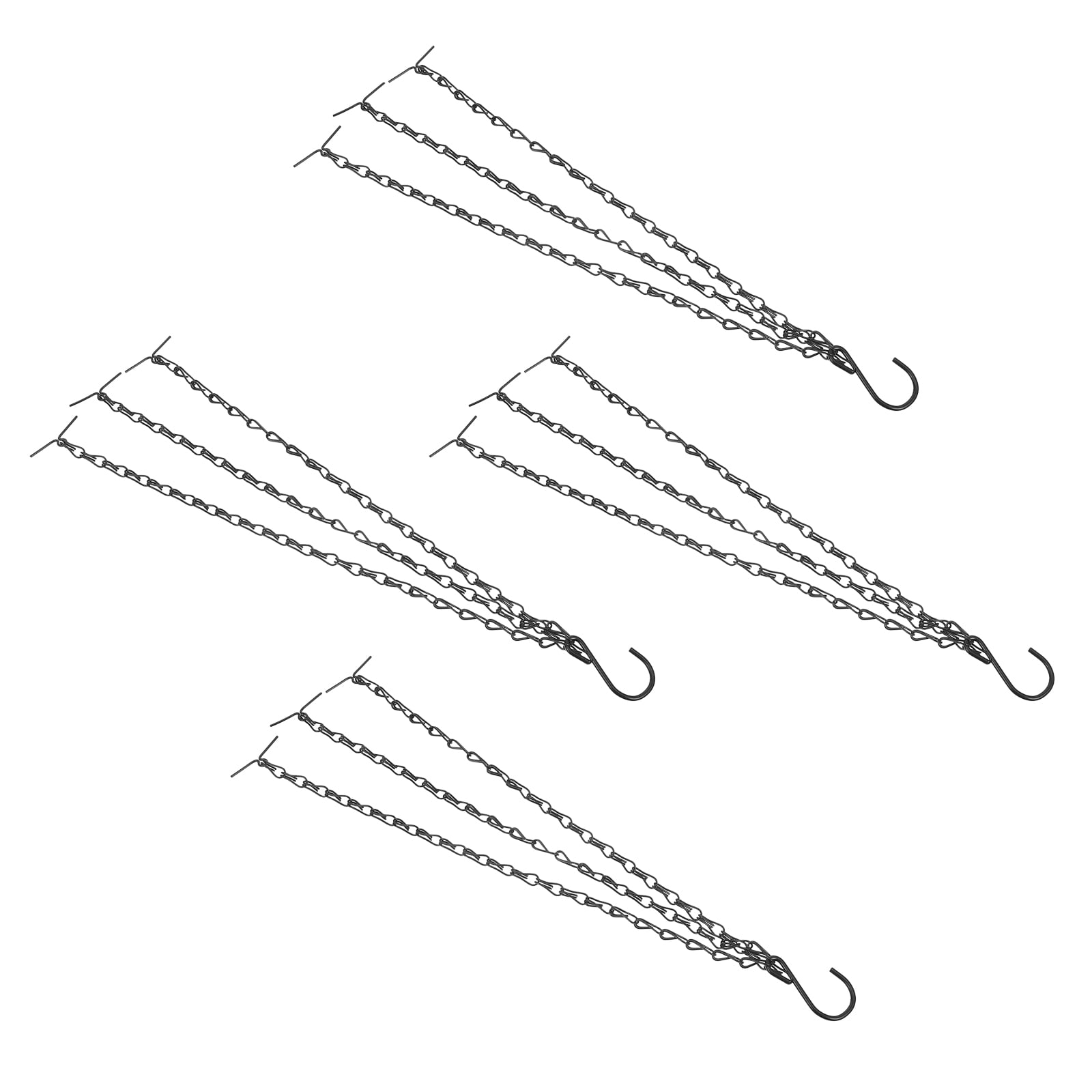 FRCOLOR 4pcs Hanging Chains With Hooks For Flower Pots Iron Chains ...