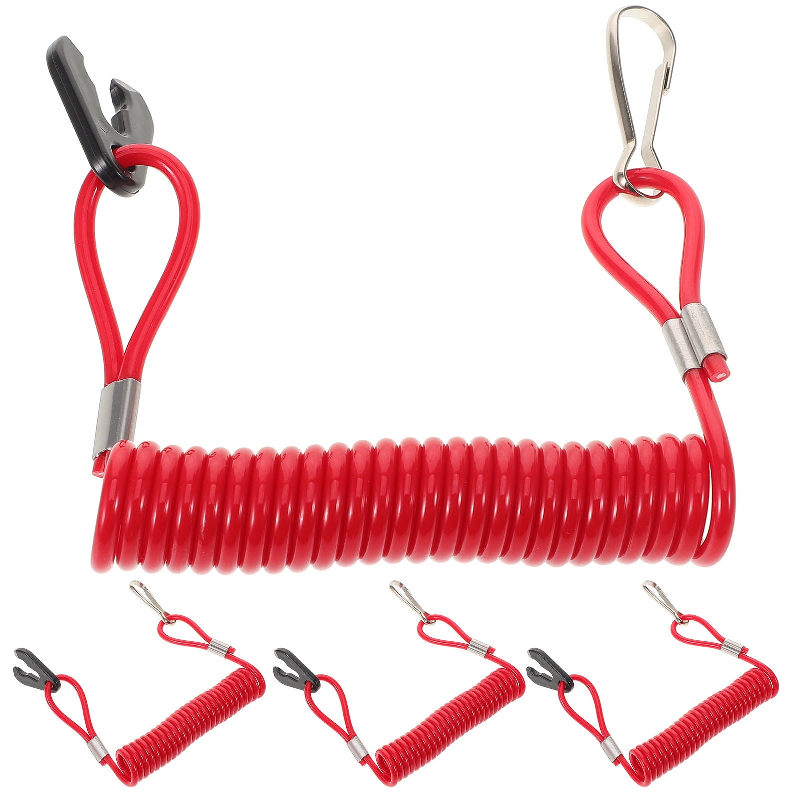 FRCOLOR 4pcs Harness Safety Cord Marine Engine Lanyard Boat Stop Safety ...