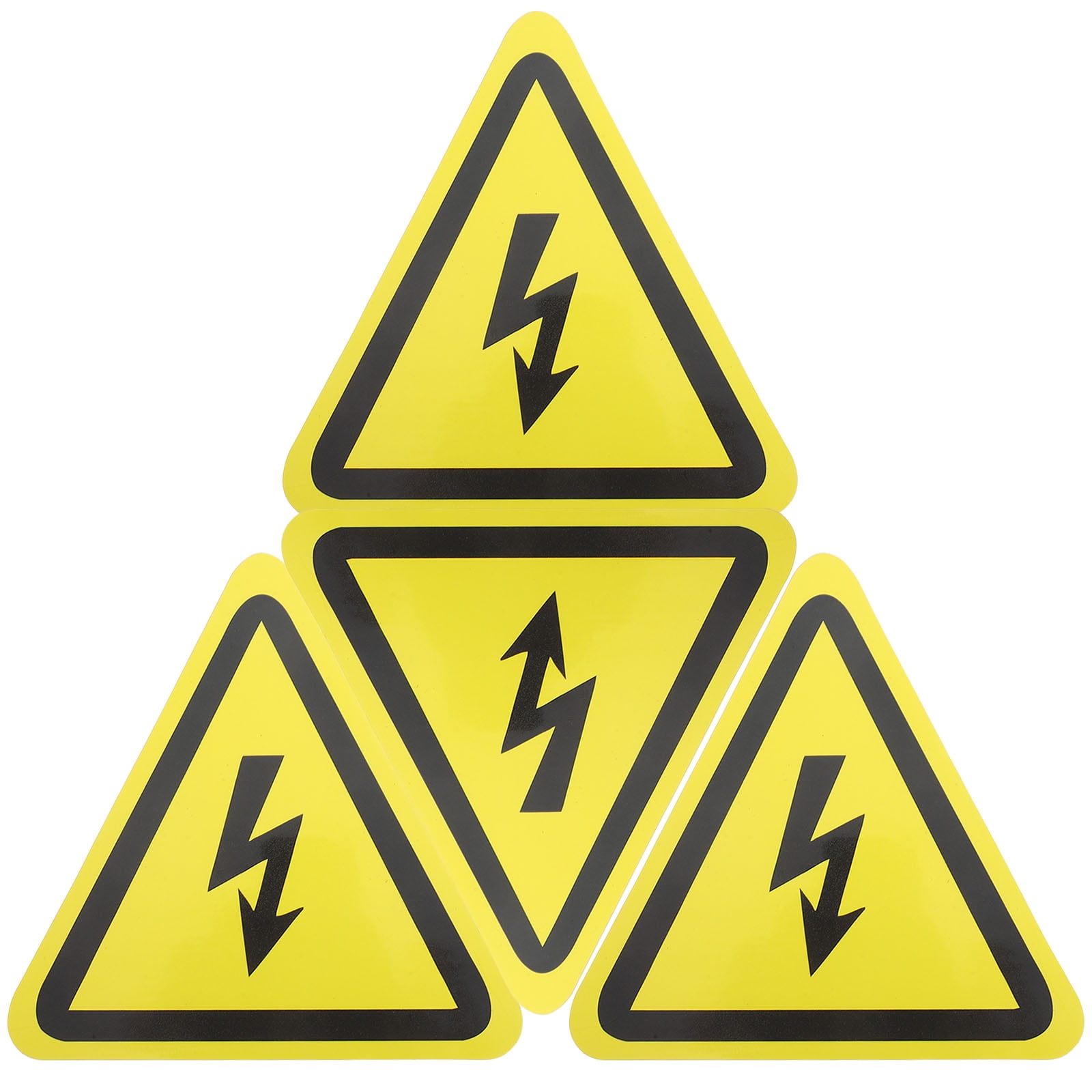 FRCOLOR 4pcs High Voltage Sticker Electric Shock Warning Stickers ...