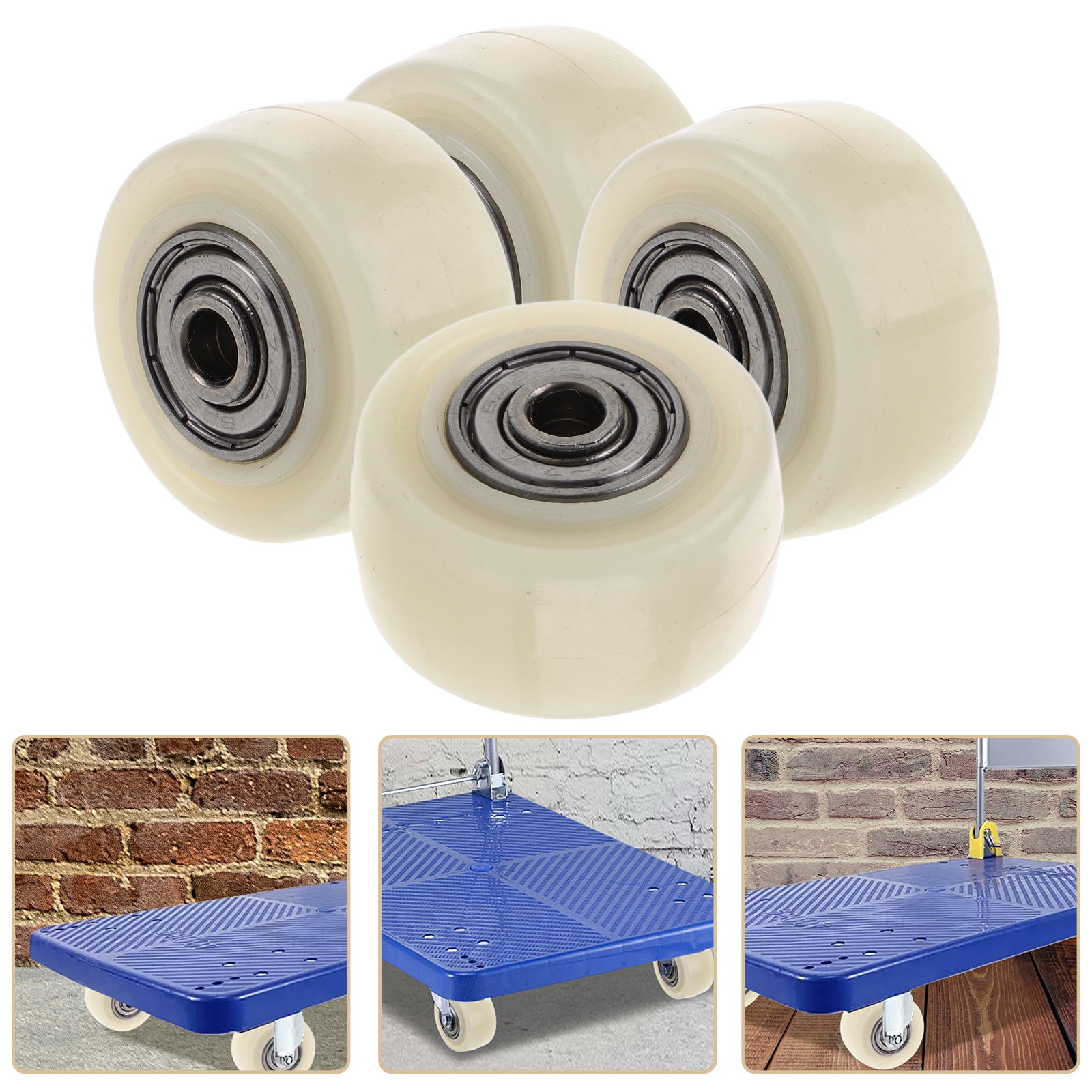 FRCOLOR 4pcs Locking Caster Wheels Dolly Wheels Swivel Caster Wheels ...