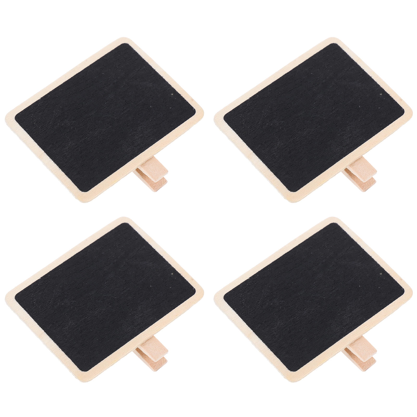 FRCOLOR 4pcs Mini Chalkboard Clips Wood Blackboard Signs For Food Note ...