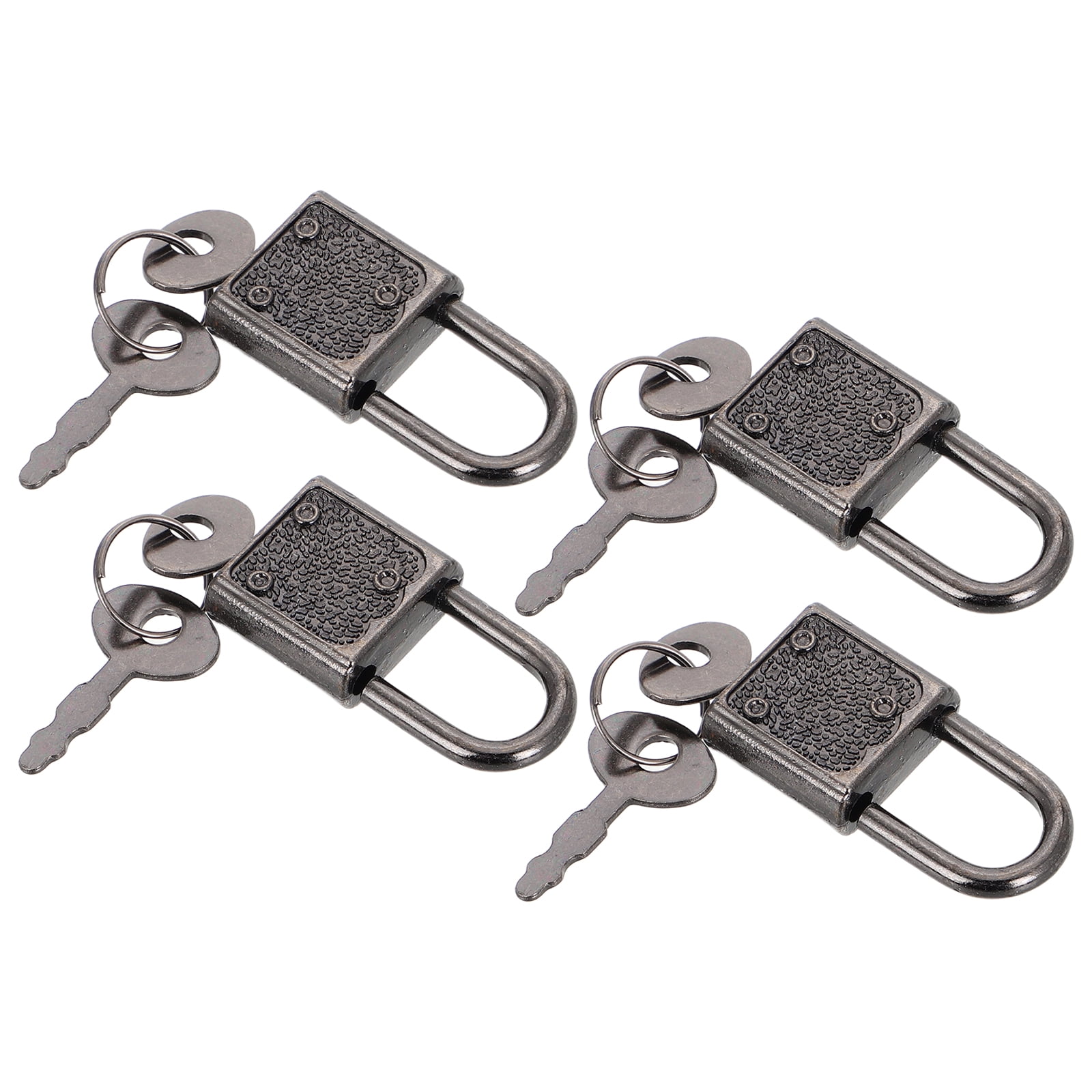 FRCOLOR 4pcs Mini Diary Padlock Tiny Small Luggage Locks With Key Cute ...