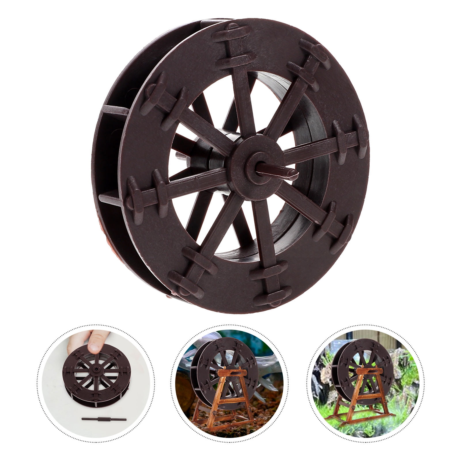 FRCOLOR 4pcs Miniature Water Wheel For Desk Fountain Fish Tank And ...