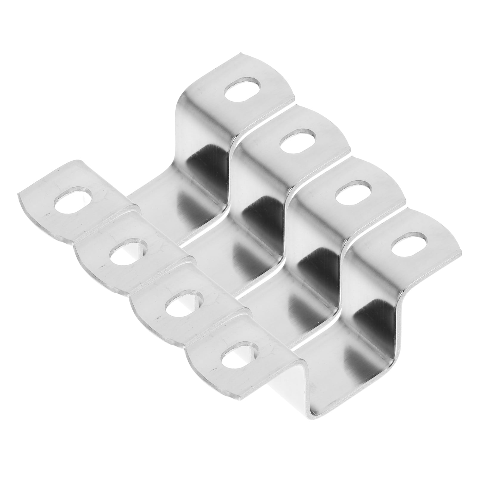 FRCOLOR 4pcs Pipe Clamp Square Tube Clamp Mounting Bracket Holder U ...