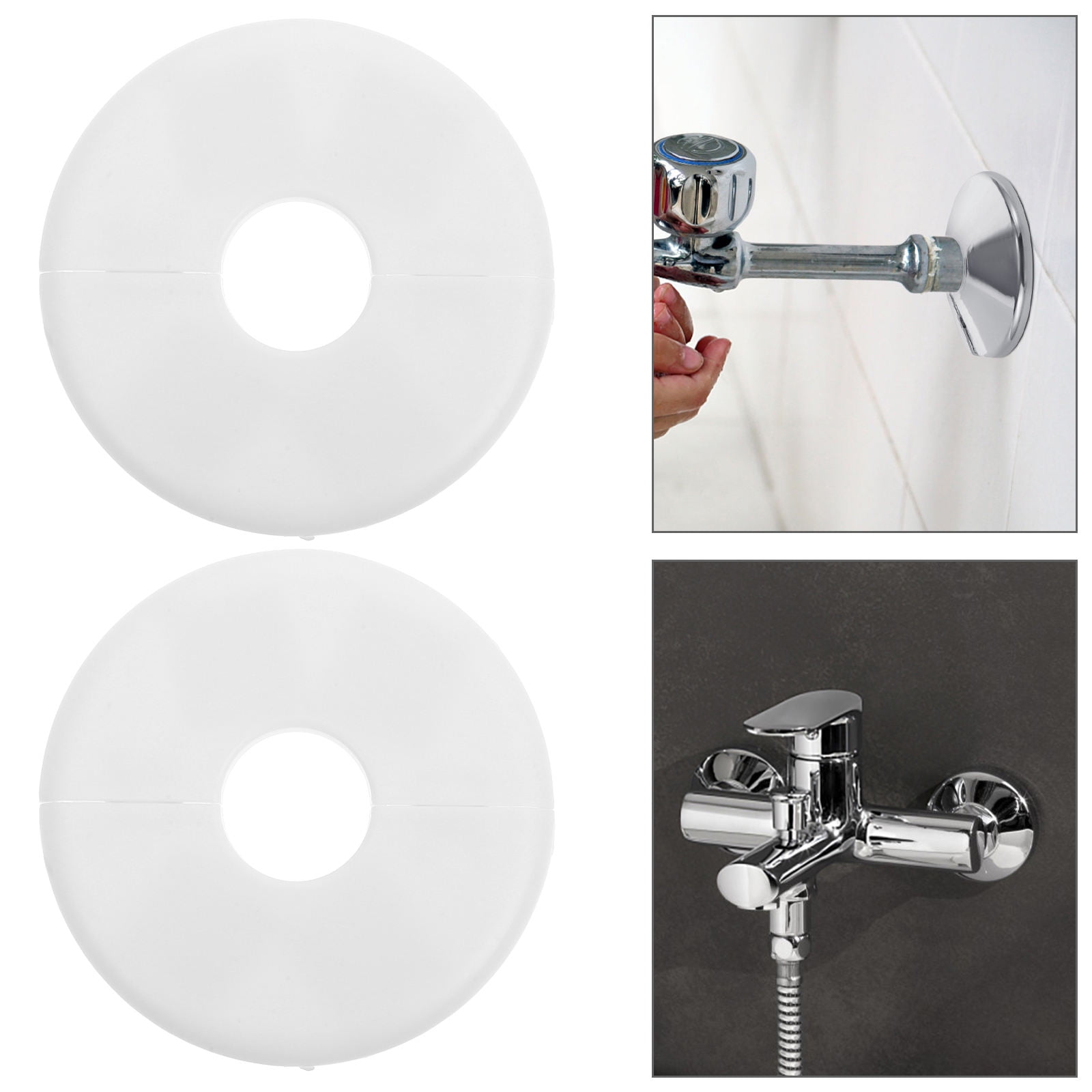 FRCOLOR 4pcs Pool Ladder Guard Hole Shield Cover Plastic Split Flange ...