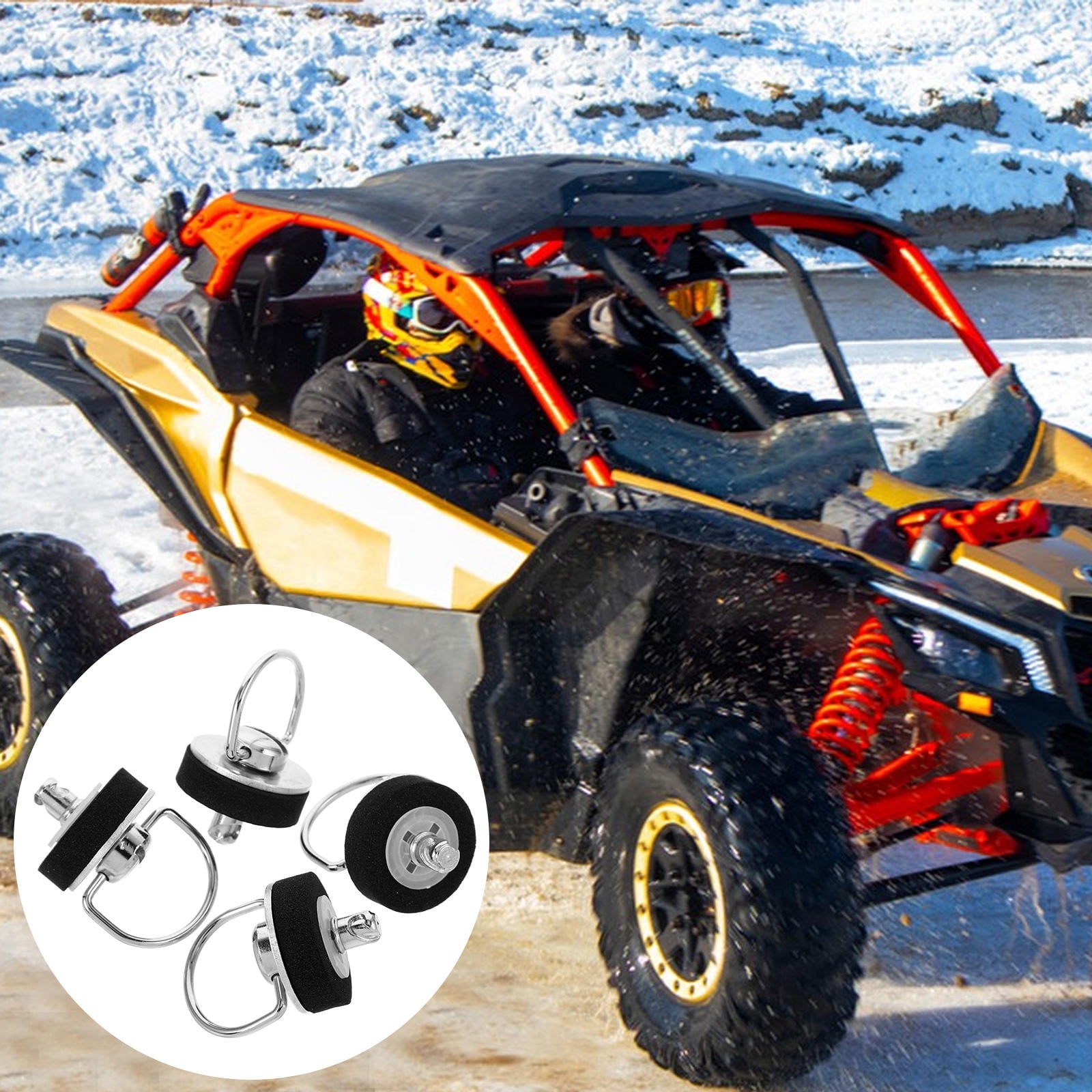 FRCOLOR 4pcs Quick Release Roof Pins Universal Aluminum Vehicle Hood ...