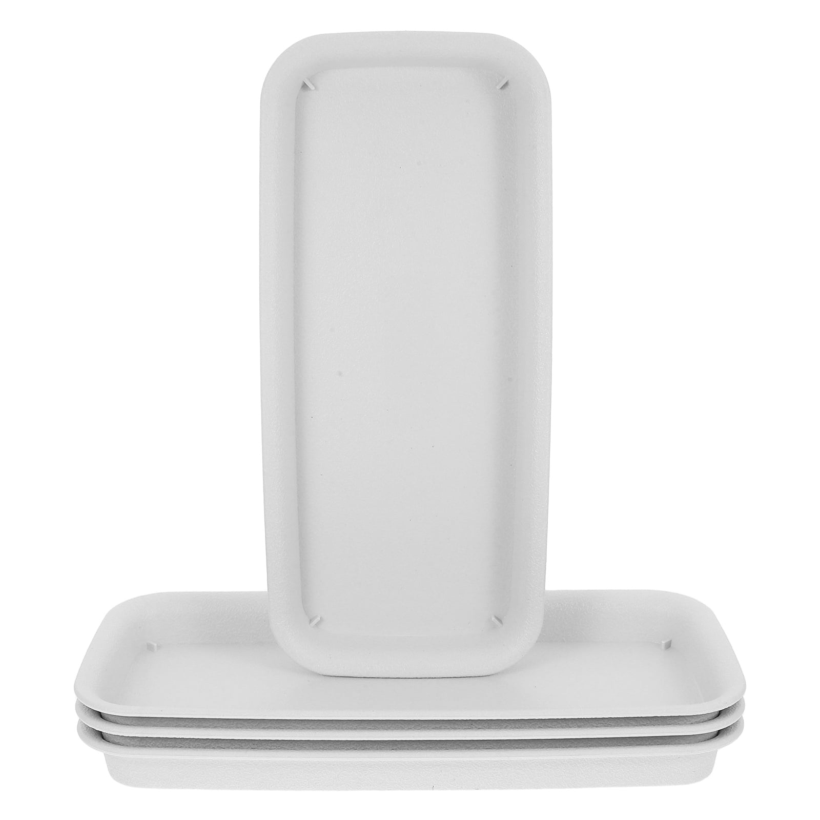 FRCOLOR 4pcs Rectangular Plant Saucers For Indoor Plants Drip Trays For ...