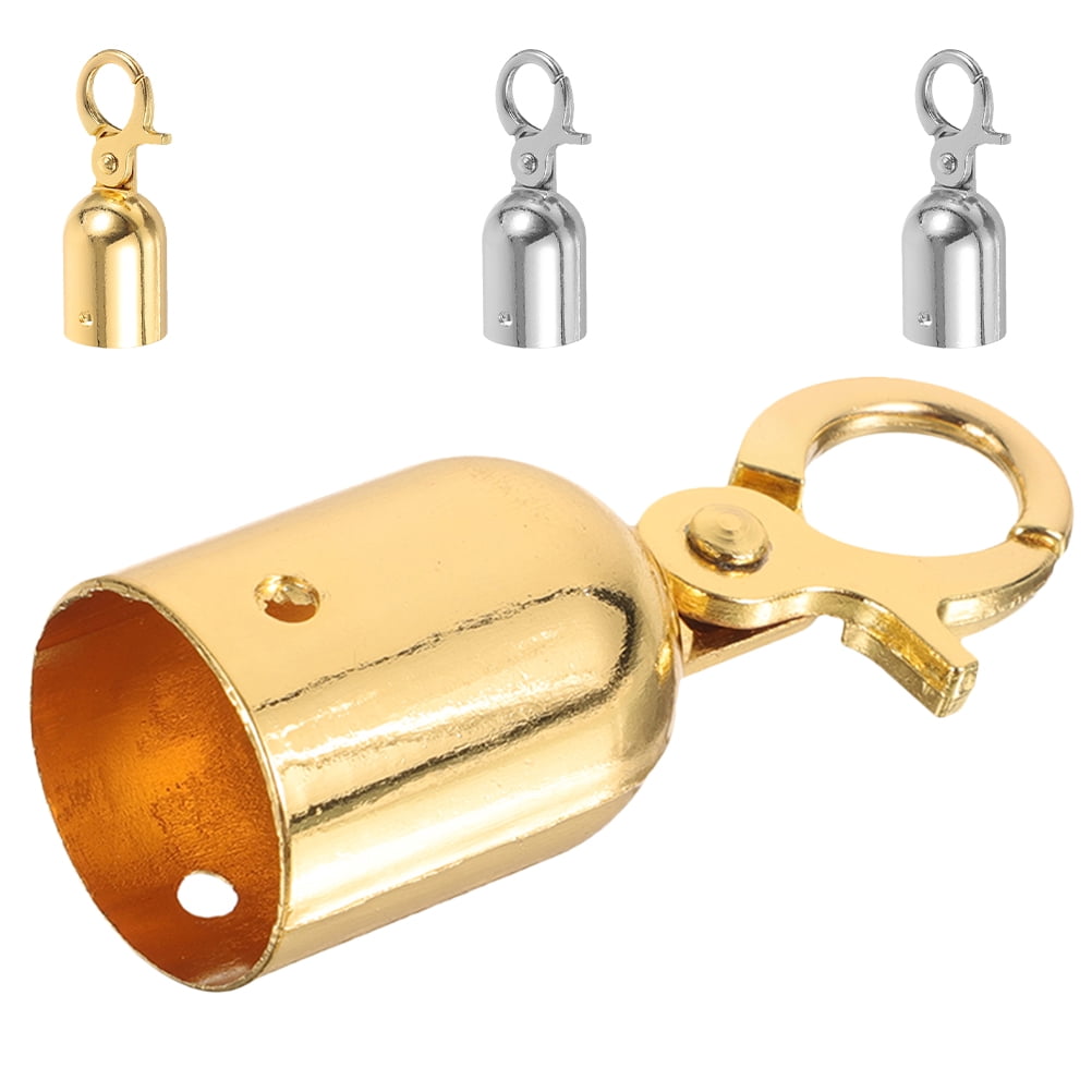 FRCOLOR 4pcs Rope End Caps With Hooks Metal Rope Stopper Cord Connector ...