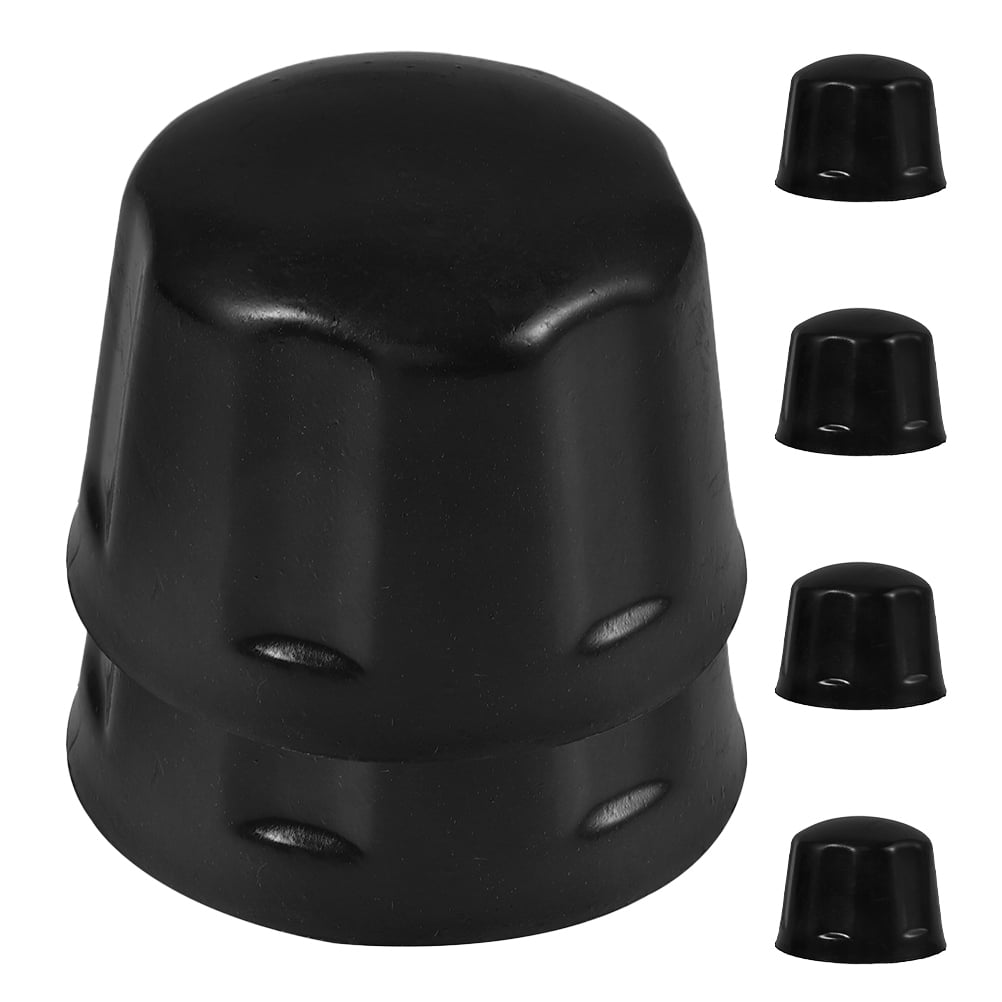 FRCOLOR Trailer Wheel Dust Cover Protector for Rim Hub 6 Pieces Black ...